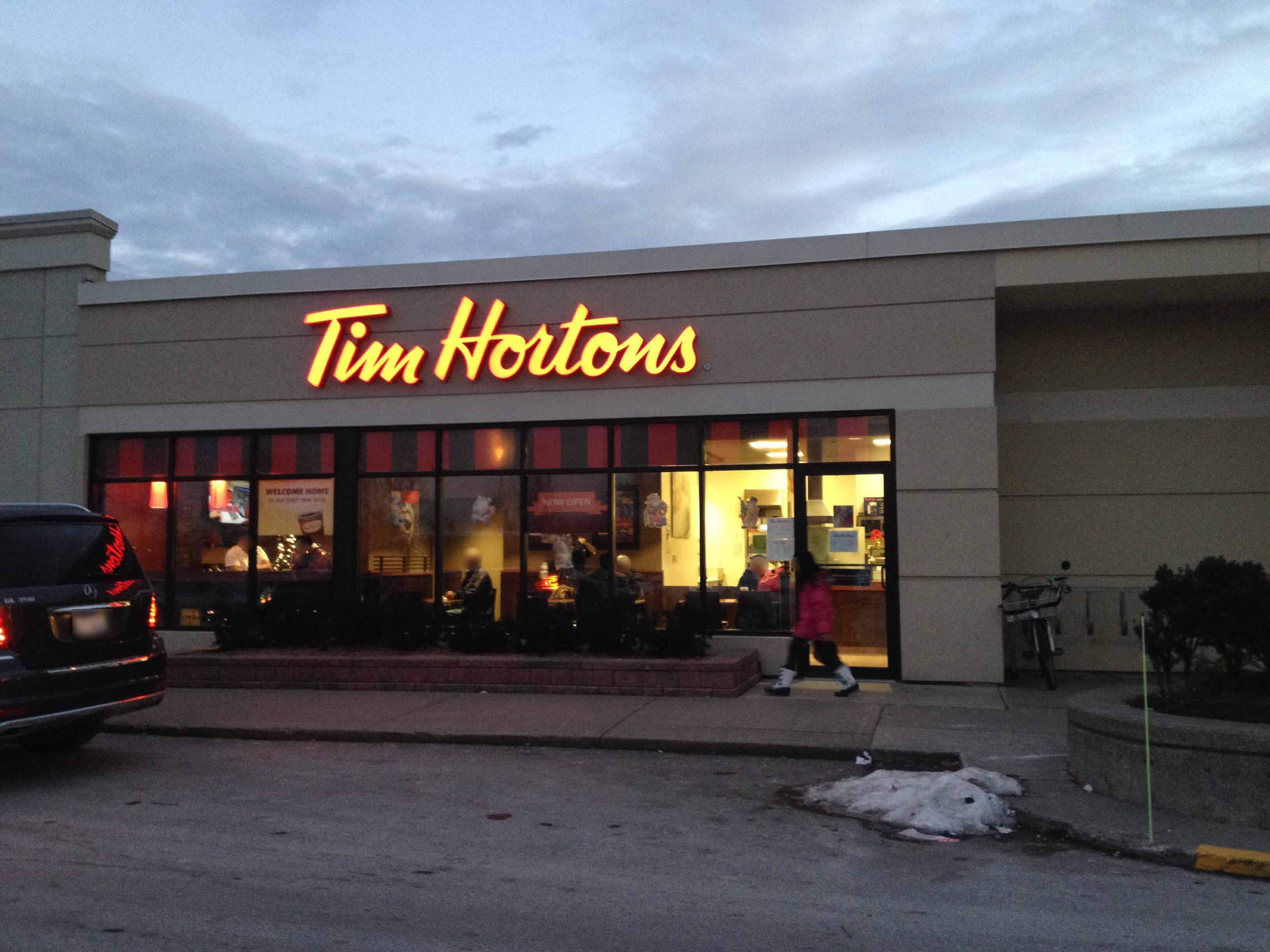 Menu of Tim Hortons, Thorncliffe Park, Toronto