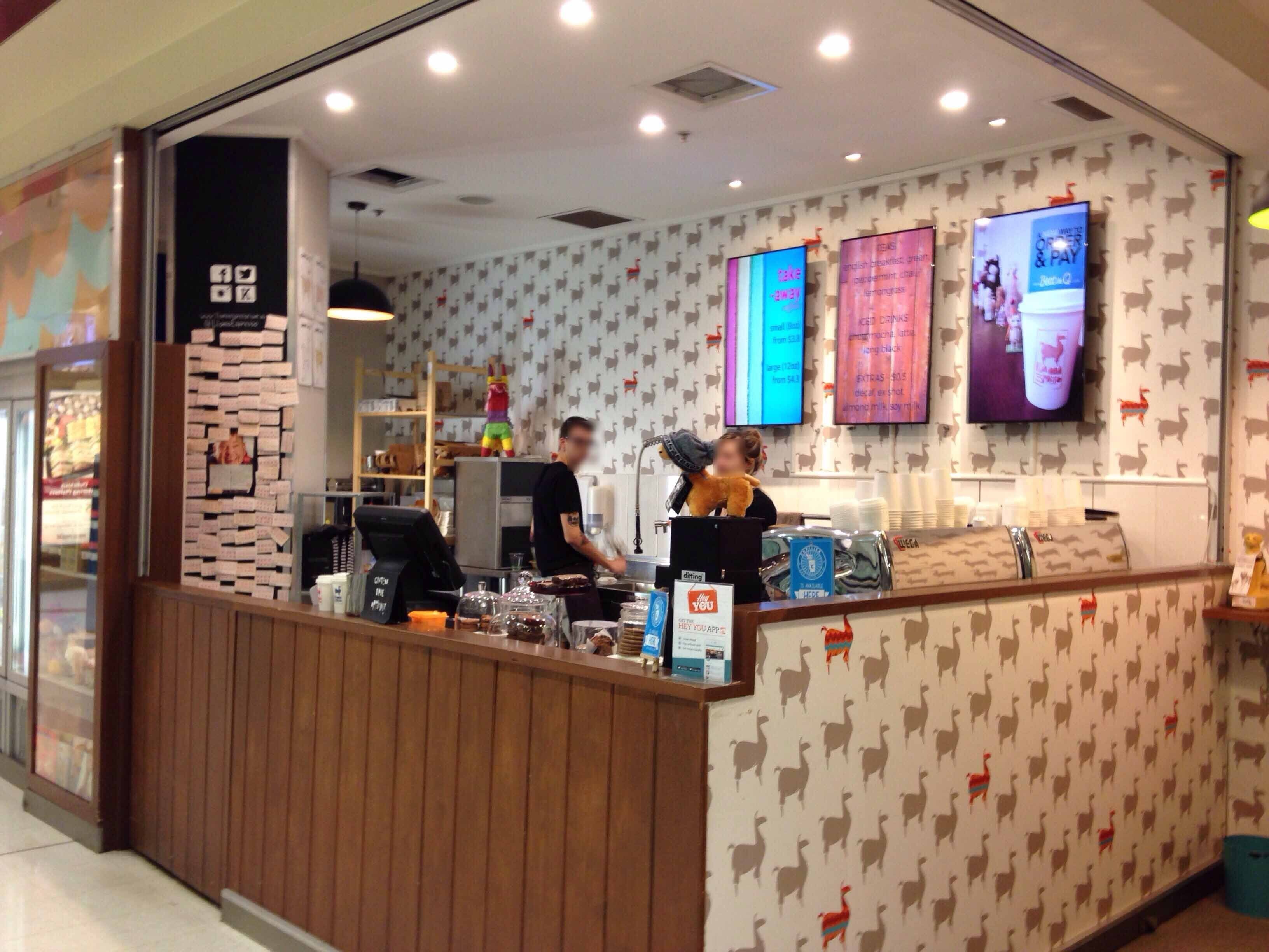 Menu of Llama Espresso, Perth CBD, Perth