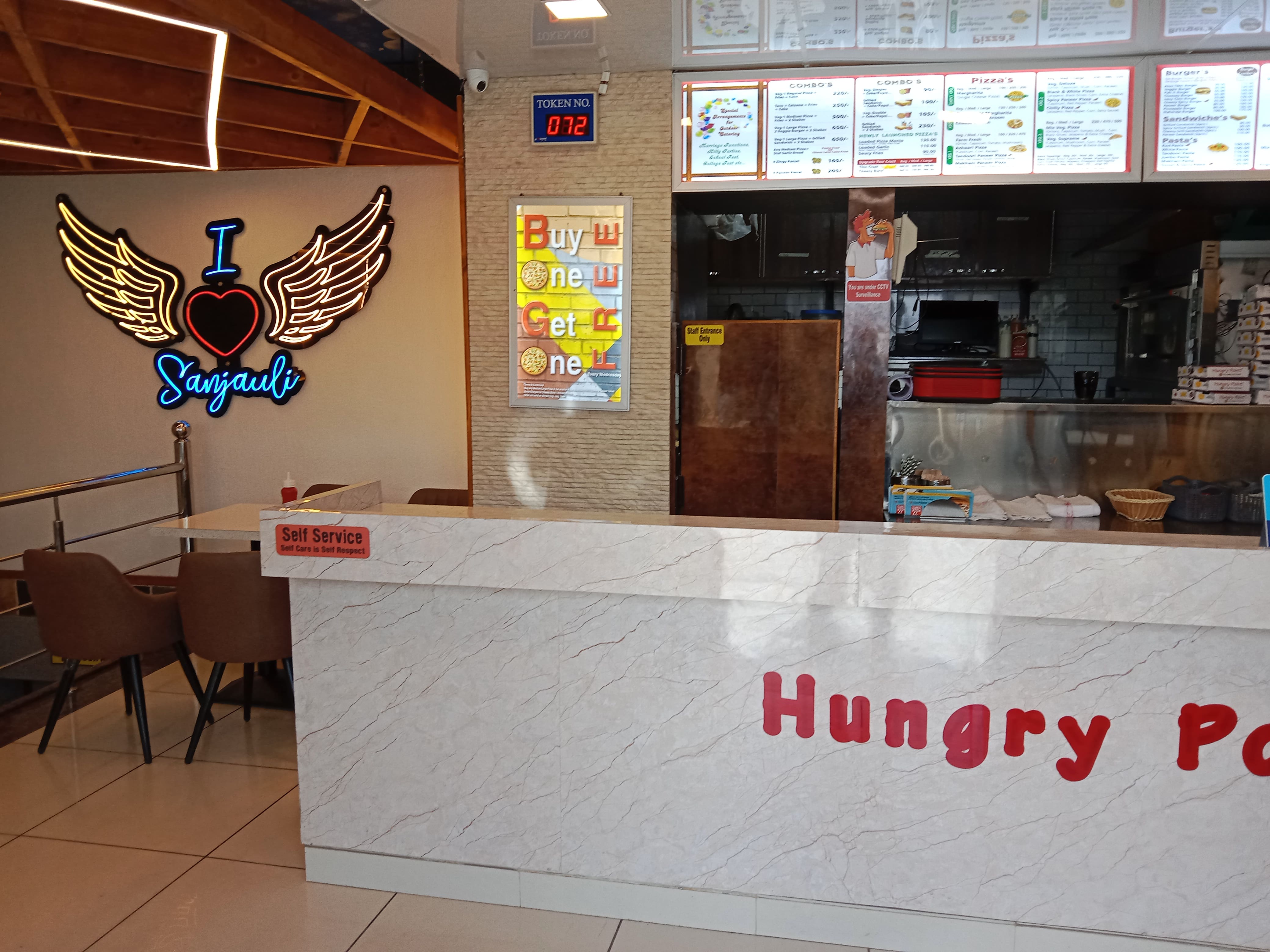 Menu of Hungry Point, Sanjauli, Shimla