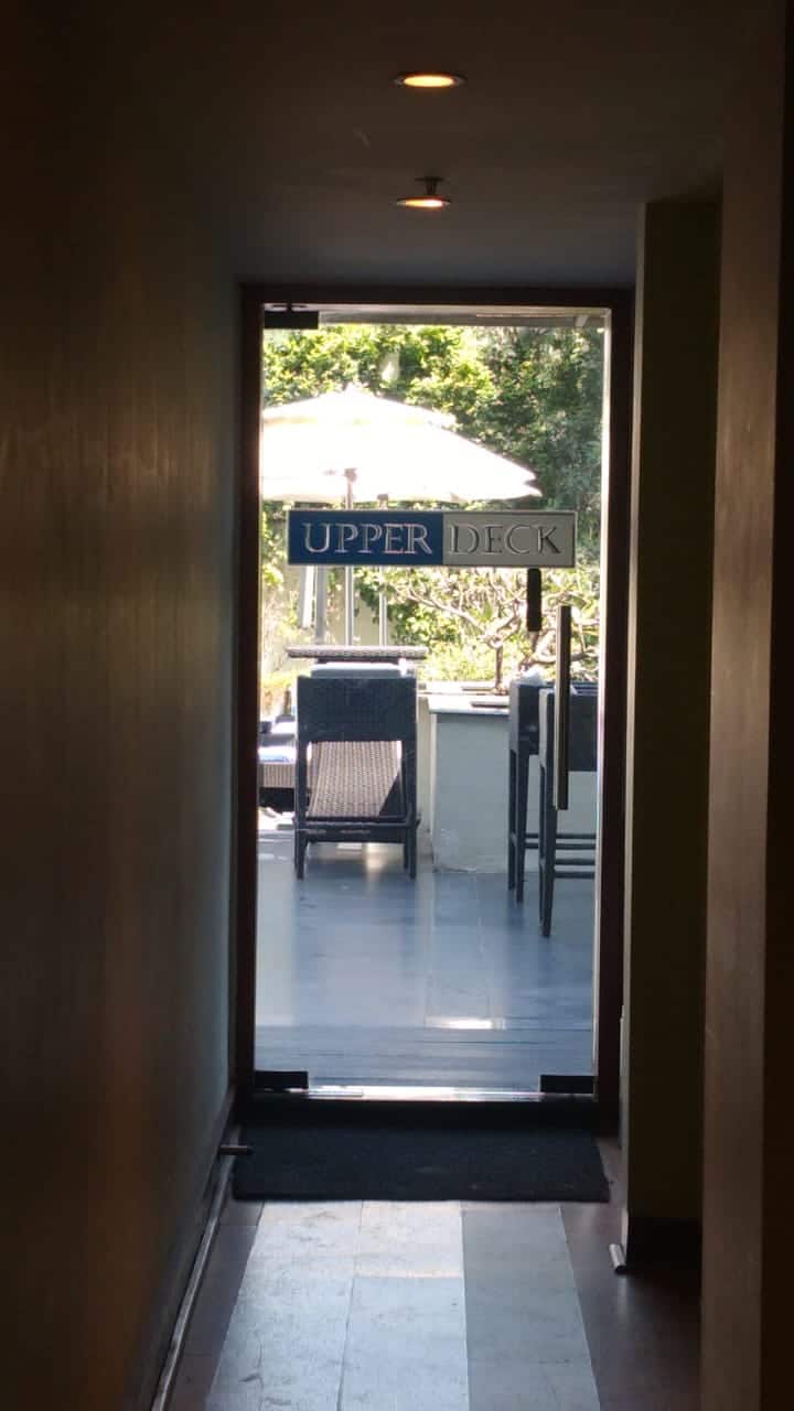 Menu of Upper Deck, Masab Tank, Hyderabad