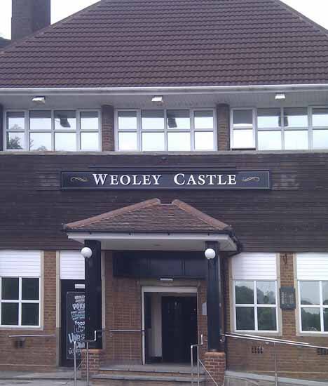 Weoley Castle Menu, Menu for Weoley Castle, Selly Oak, Birmingham ...