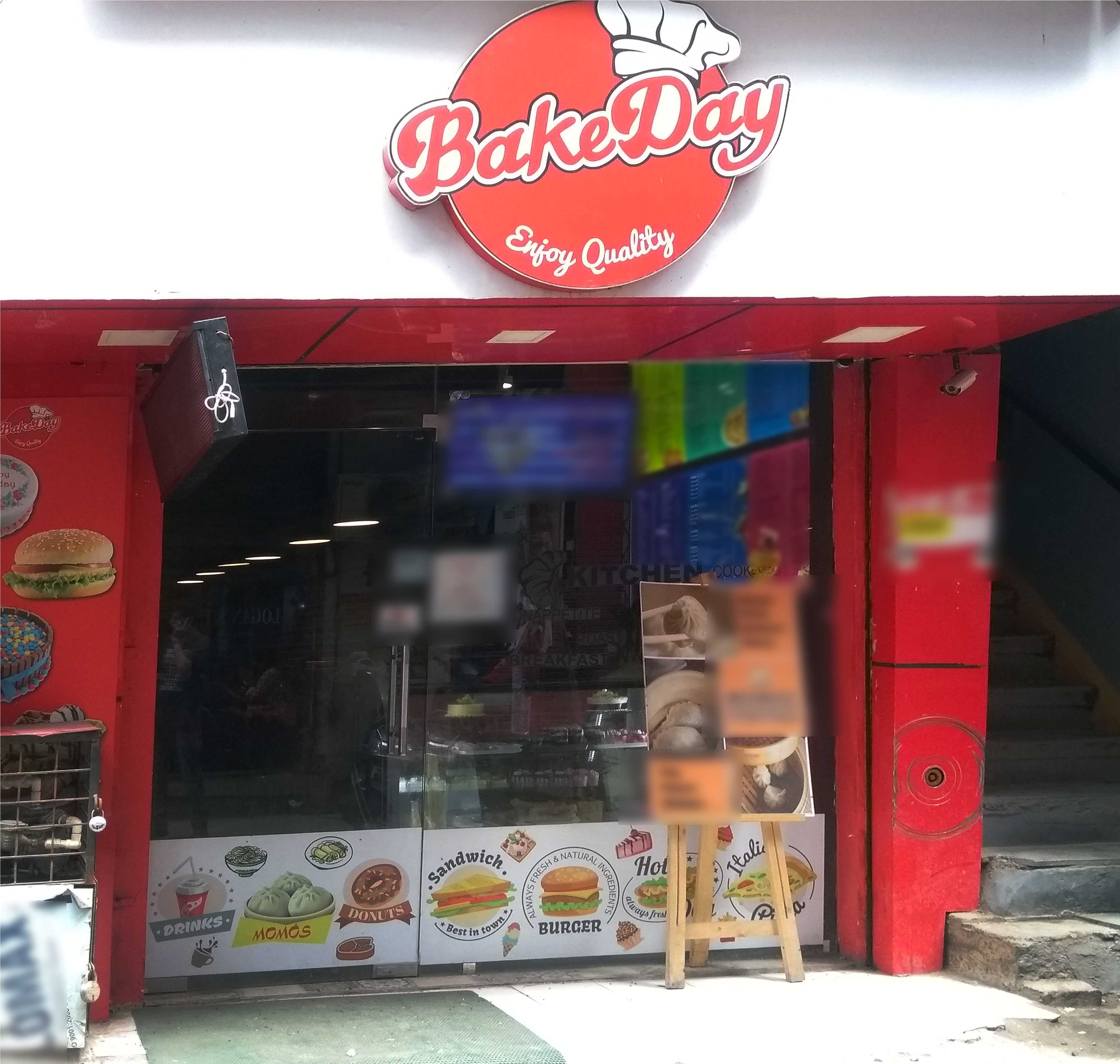 Menu of Bake Day, Satyaniketan, New Delhi