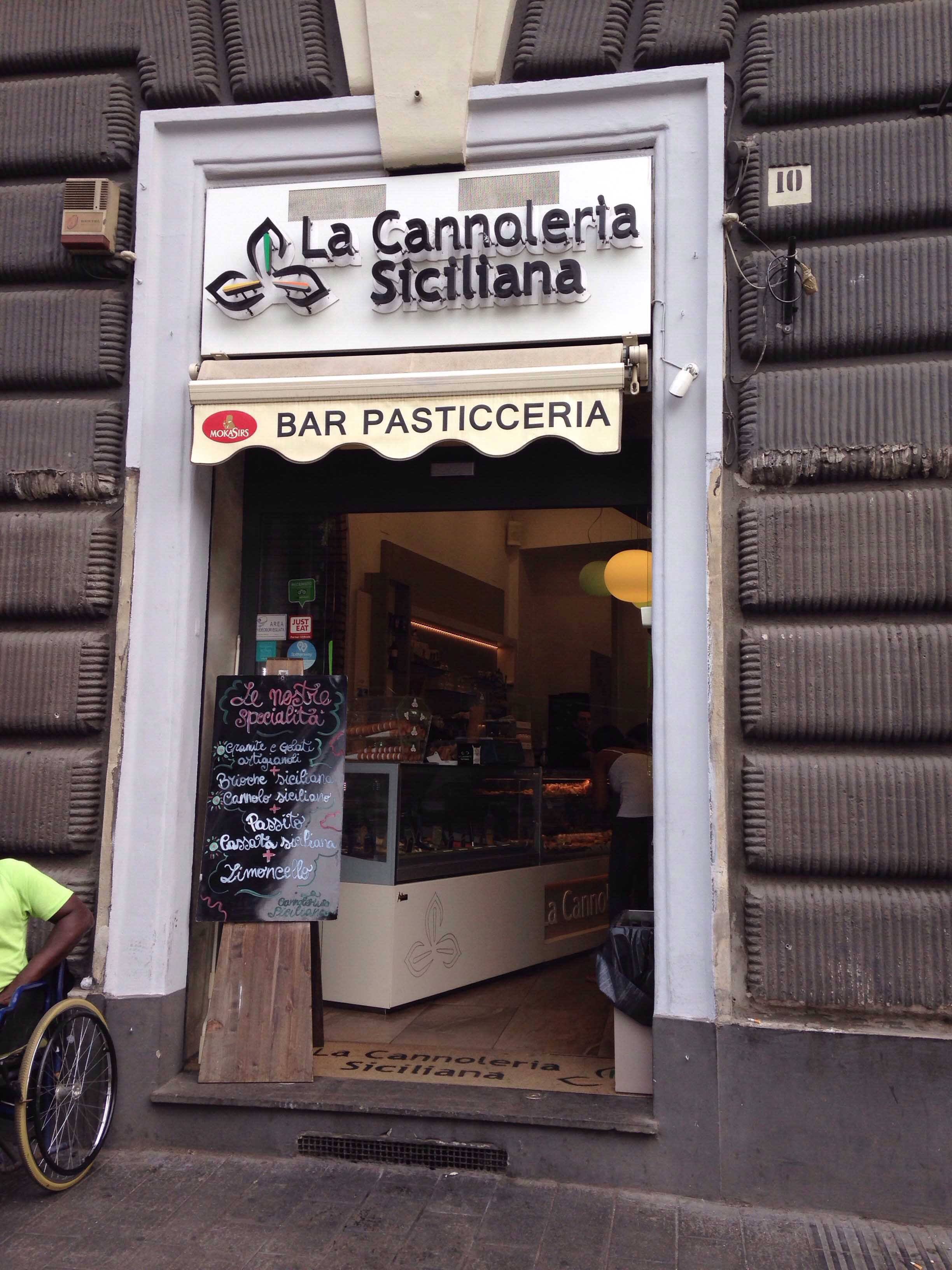 Menu of La Cannoleria Siciliana, Re di Roma, Roma