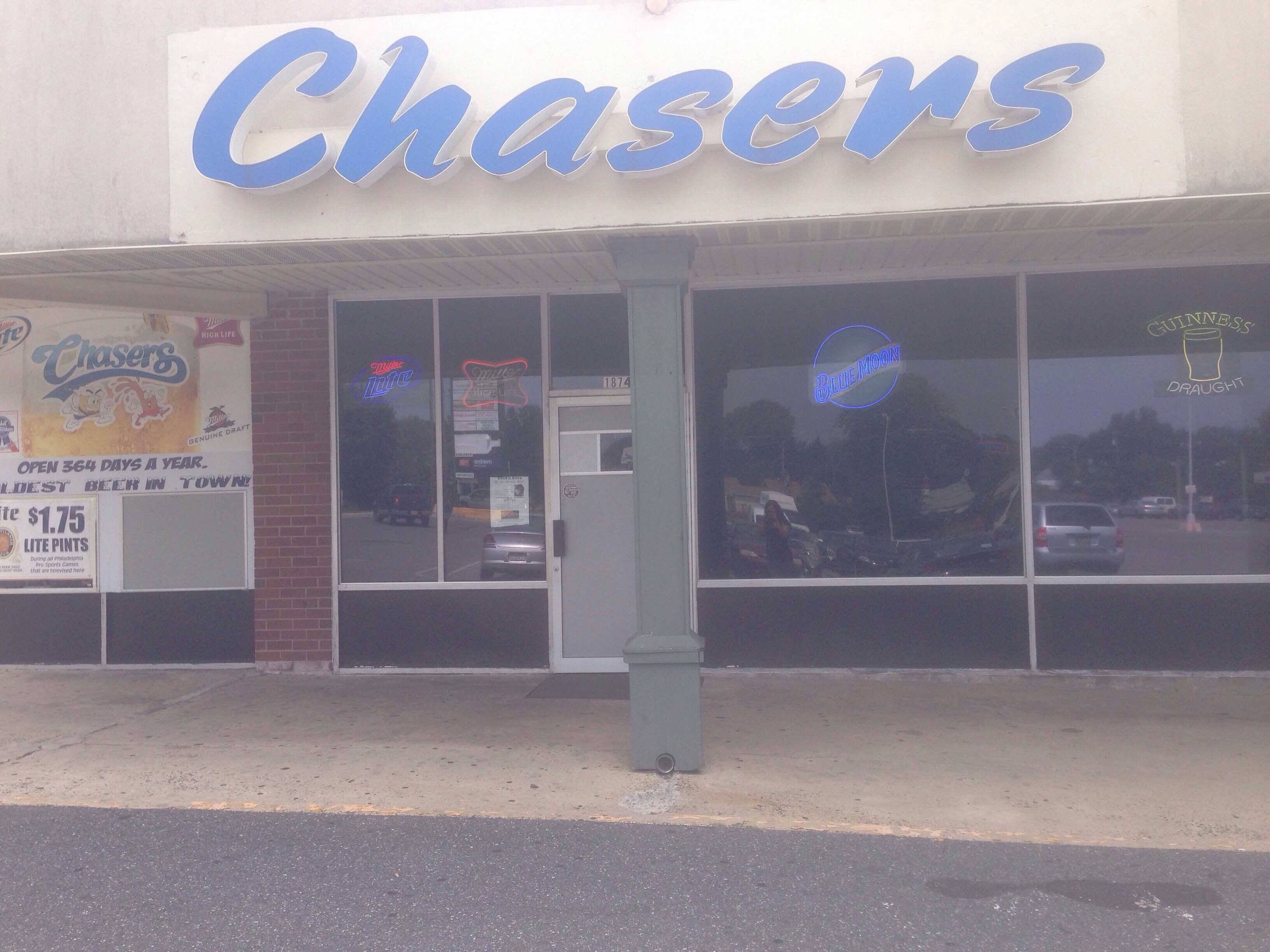 Menu of Chasers, Folcroft, Delaware County