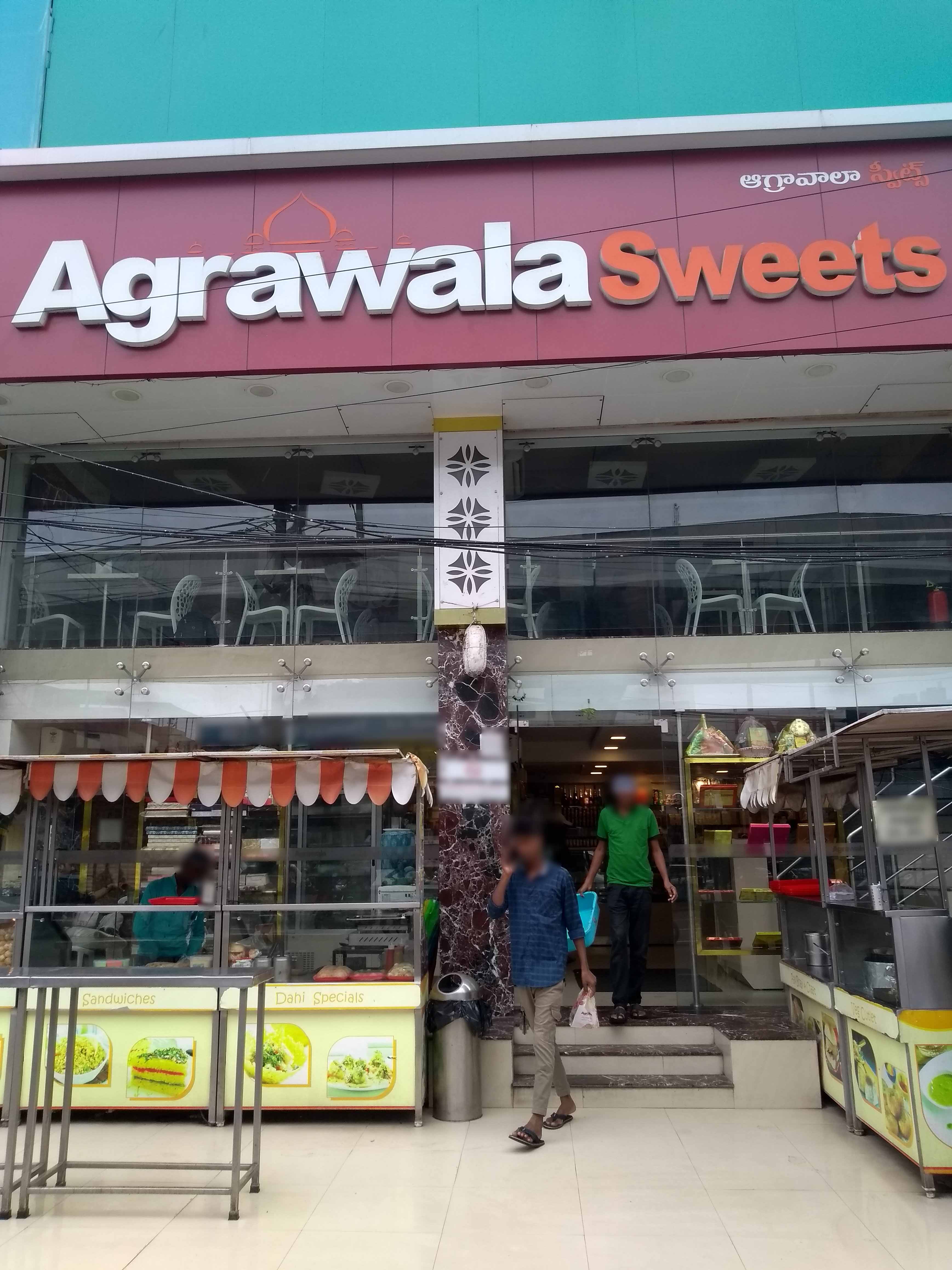 Menu of Agrawala Sweets, Begumpet, Hyderabad