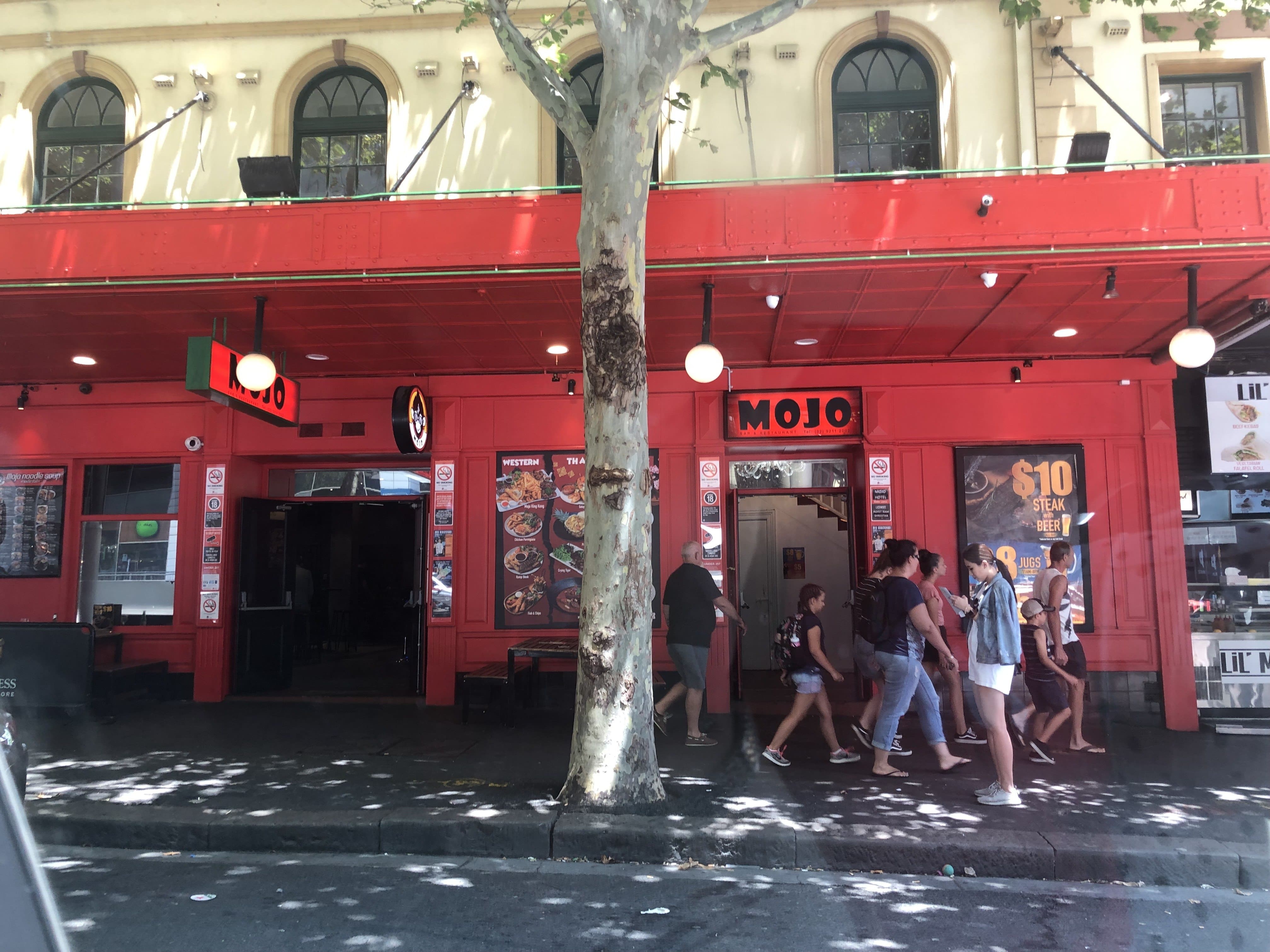 Mojo Bar and Restaurant Menu, Menu for Mojo Bar and Restaurant, CBD, Sydney