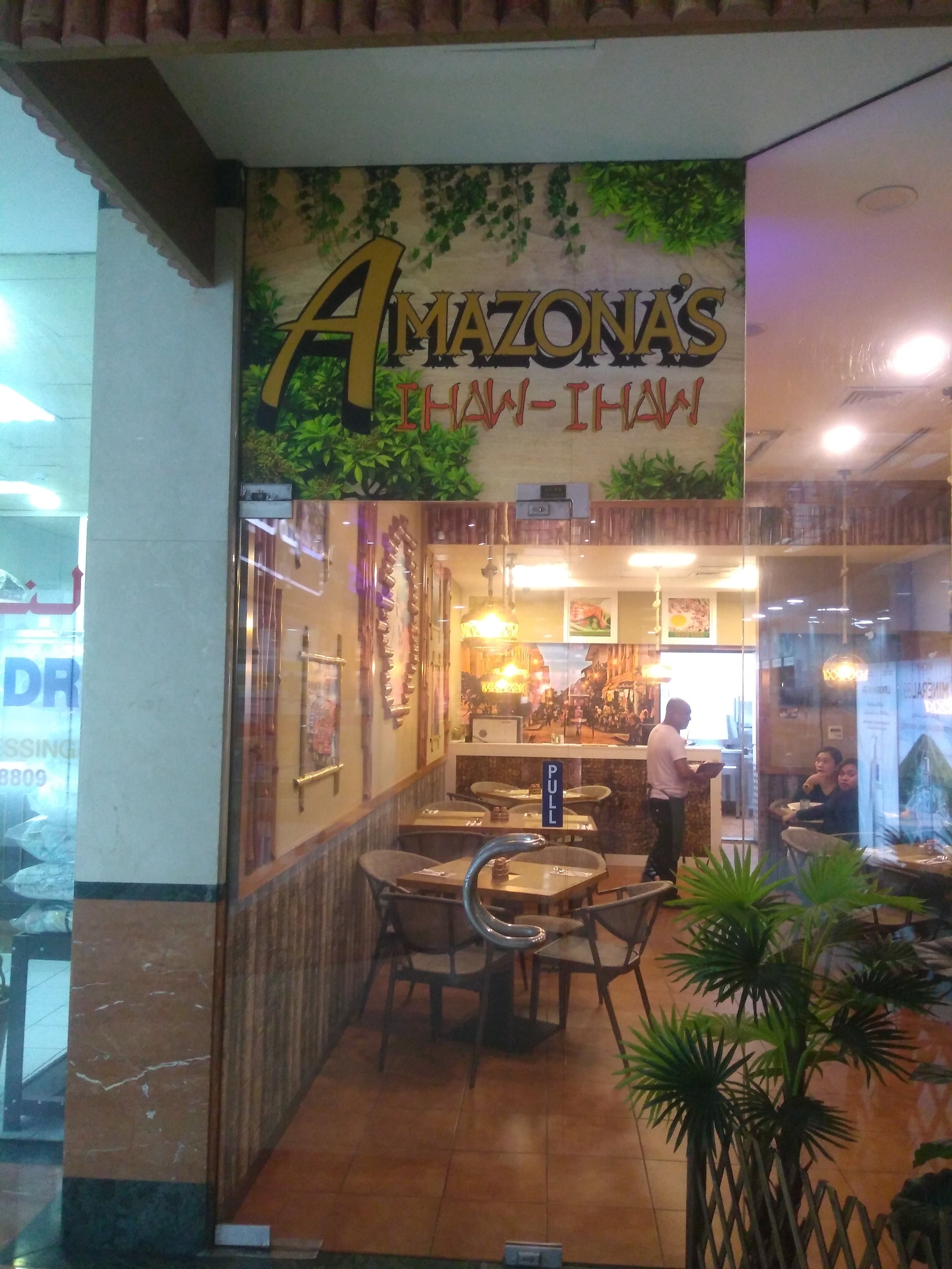 Menu of Amazonas Restaurant, Trade Centre Area, Dubai