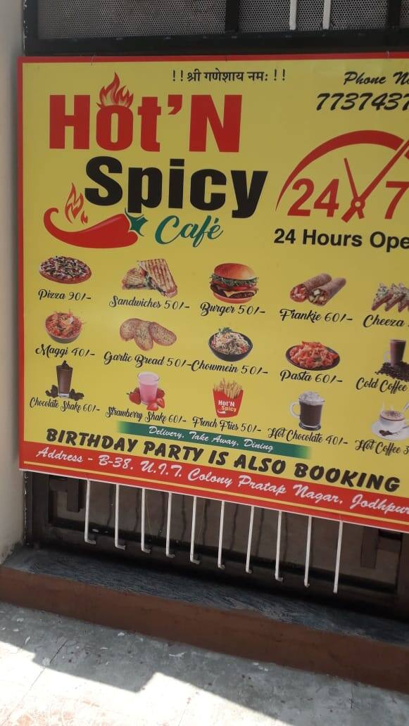 Hot N Spicy Cafe, Shastri Nagar order online - Zomato