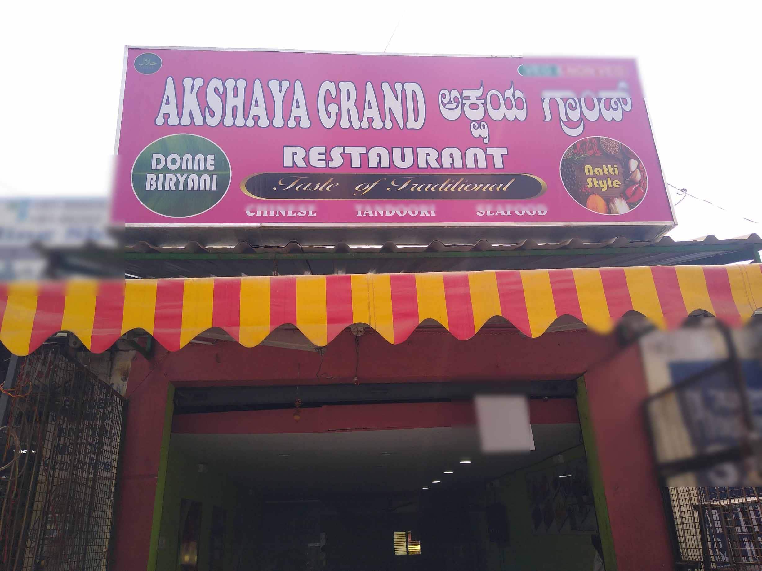 Akshaya Grand Restaurant, Kaggadasapura, Bangalore | Zomato