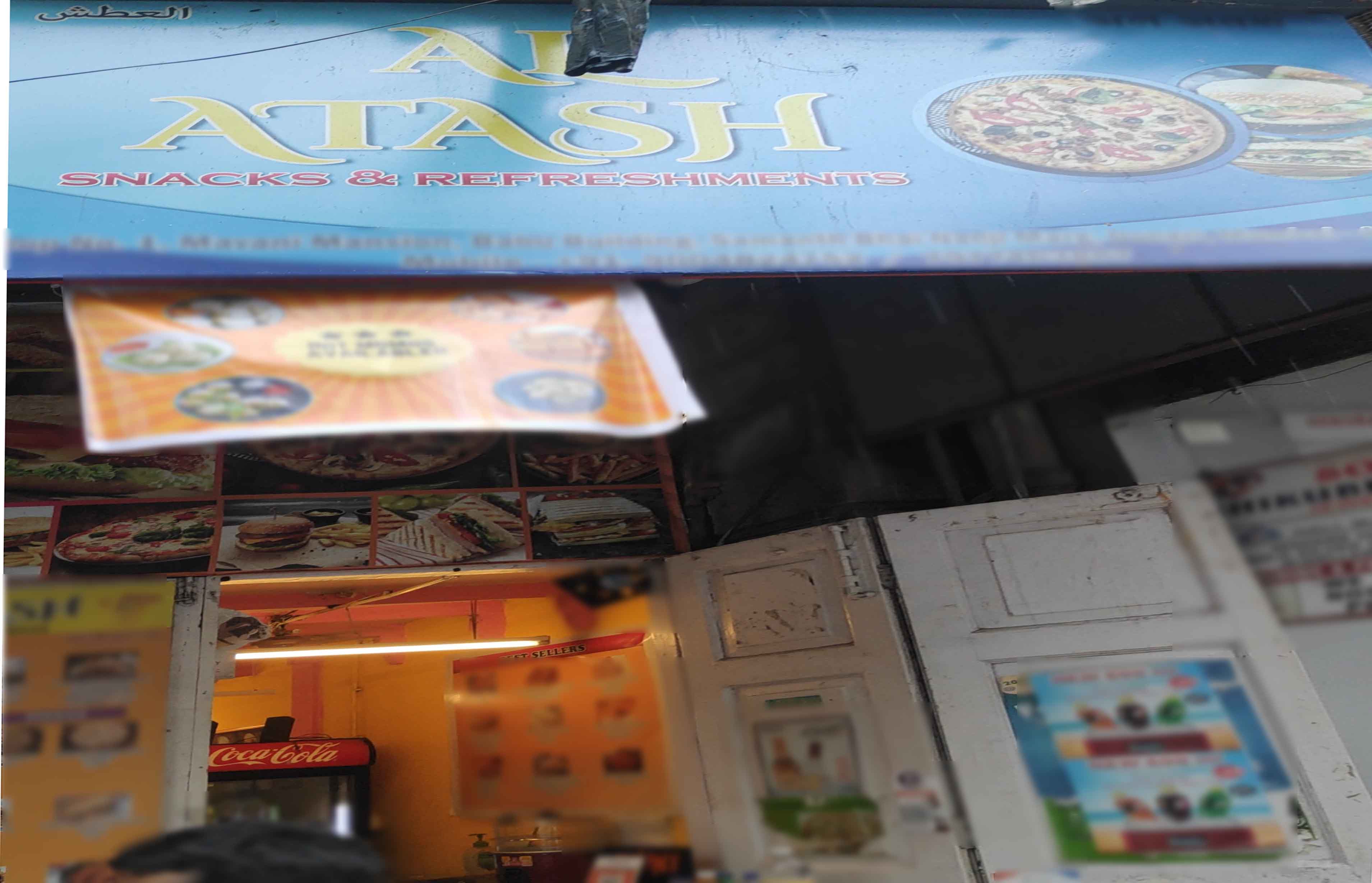 Menu of Al Atash Refreshments, Byculla, Mumbai