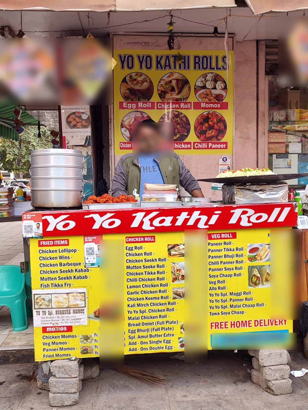 Menu of Yo Yo Kathi Roll, Khora Colony, Noida