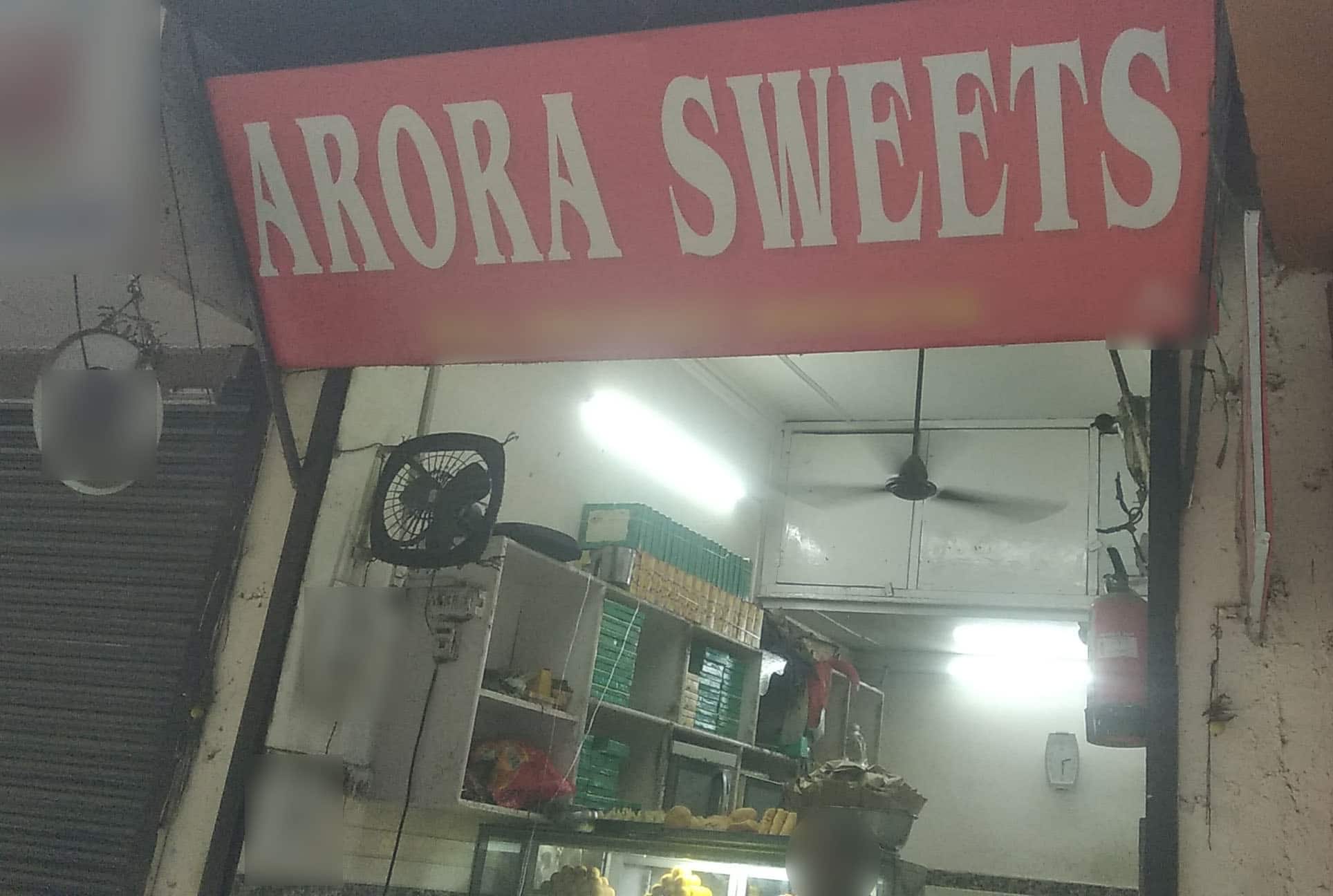 Menu of Arora Sweets, Mayur Vihar Phase 2, New Delhi
