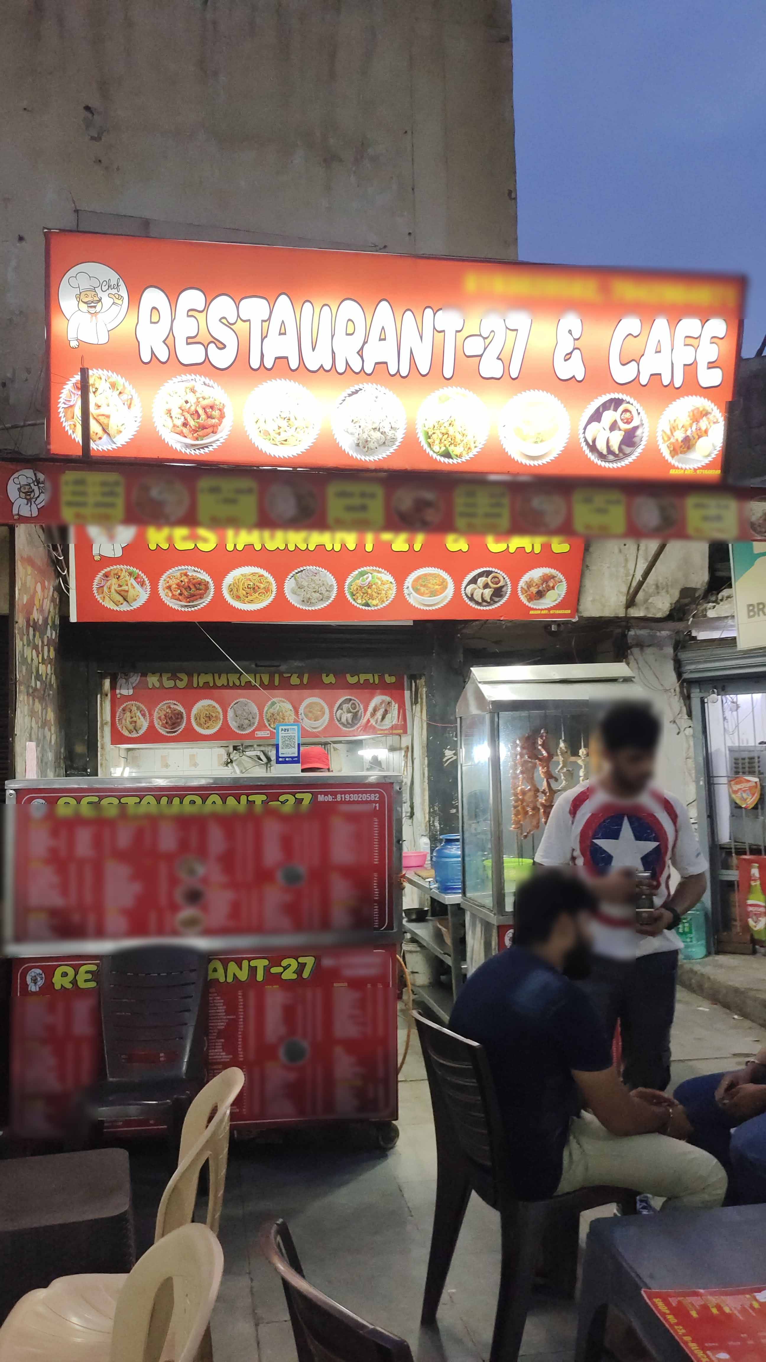Menu of Resturant-27 & Cafe, Sector 27, Noida