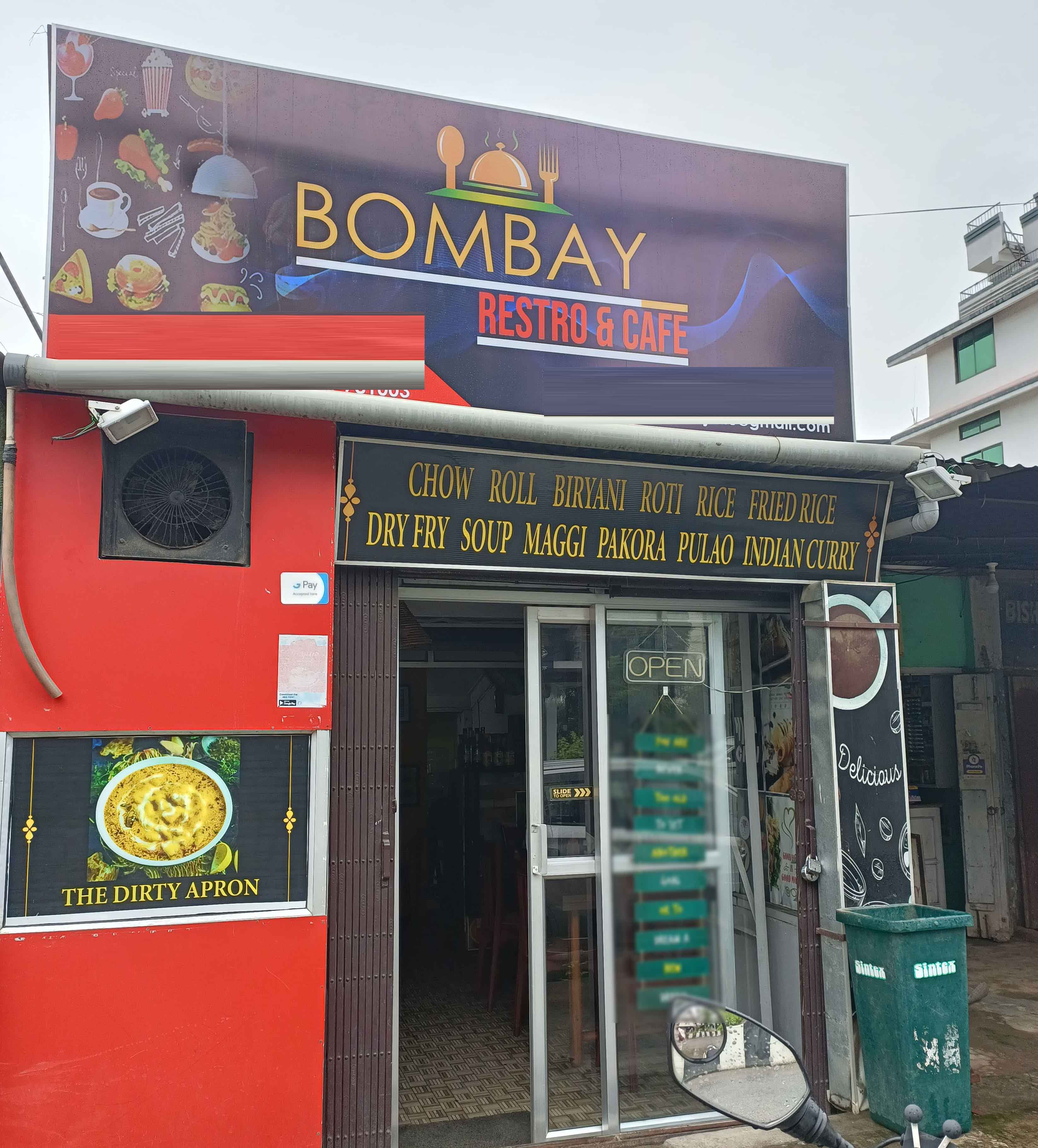 Menu of BOMBAY RESTRO & CAFE, Zoo Tiniali, Guwahati