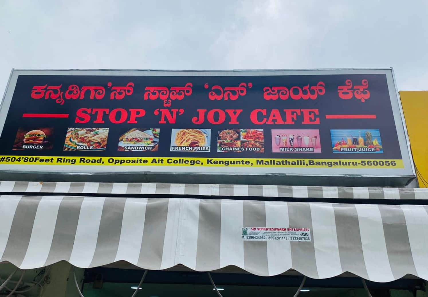 Stop 'N' Joy Cafe, Nagarbhavi, Bangalore | Zomato
