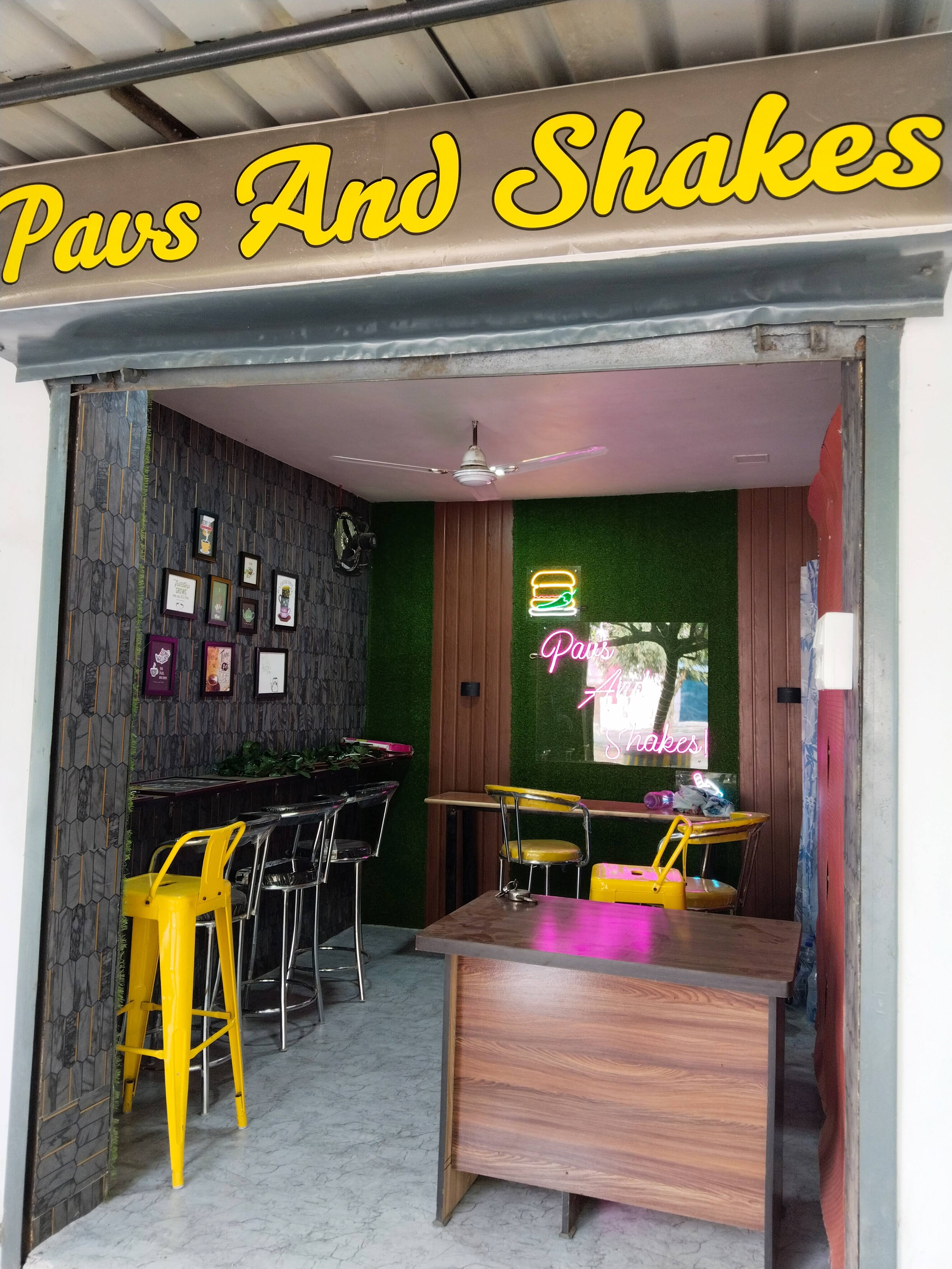 Menu of Pavs And Shakes, Panki, Kanpur