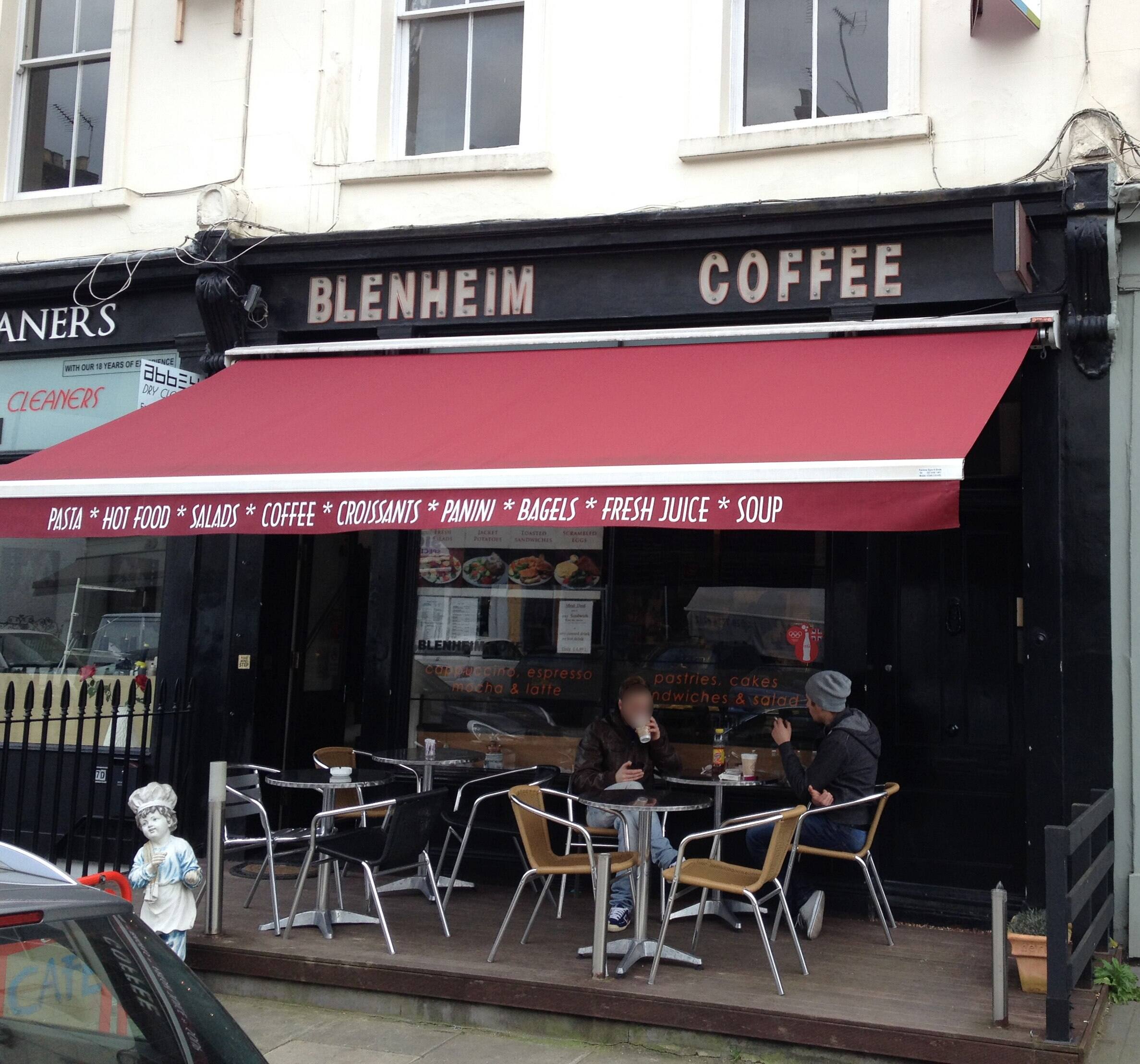 Menu of Blenheim Coffee, St John's Wood, London