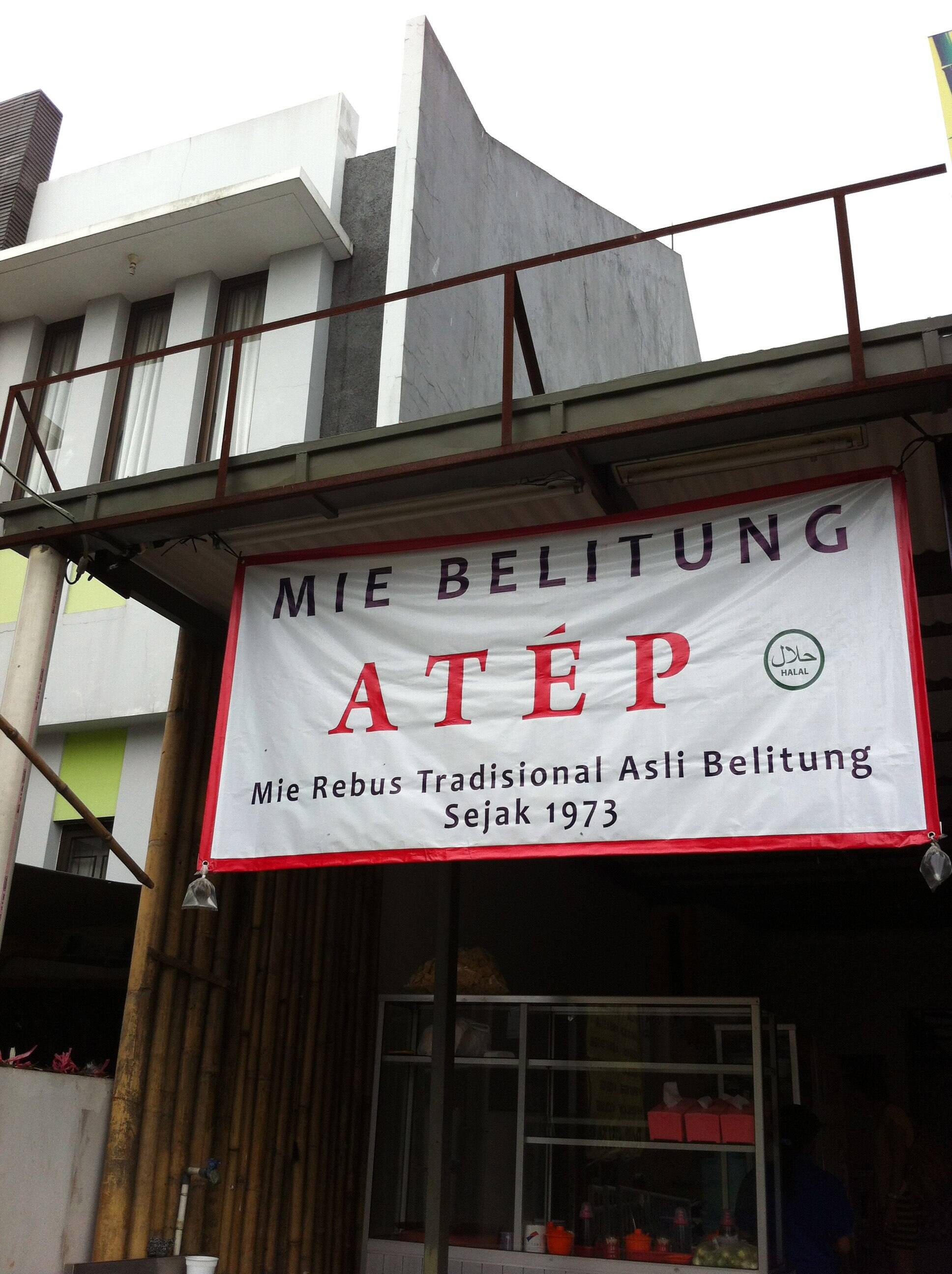Menu of Mie Belitung Atep, Serpong, Tangerang