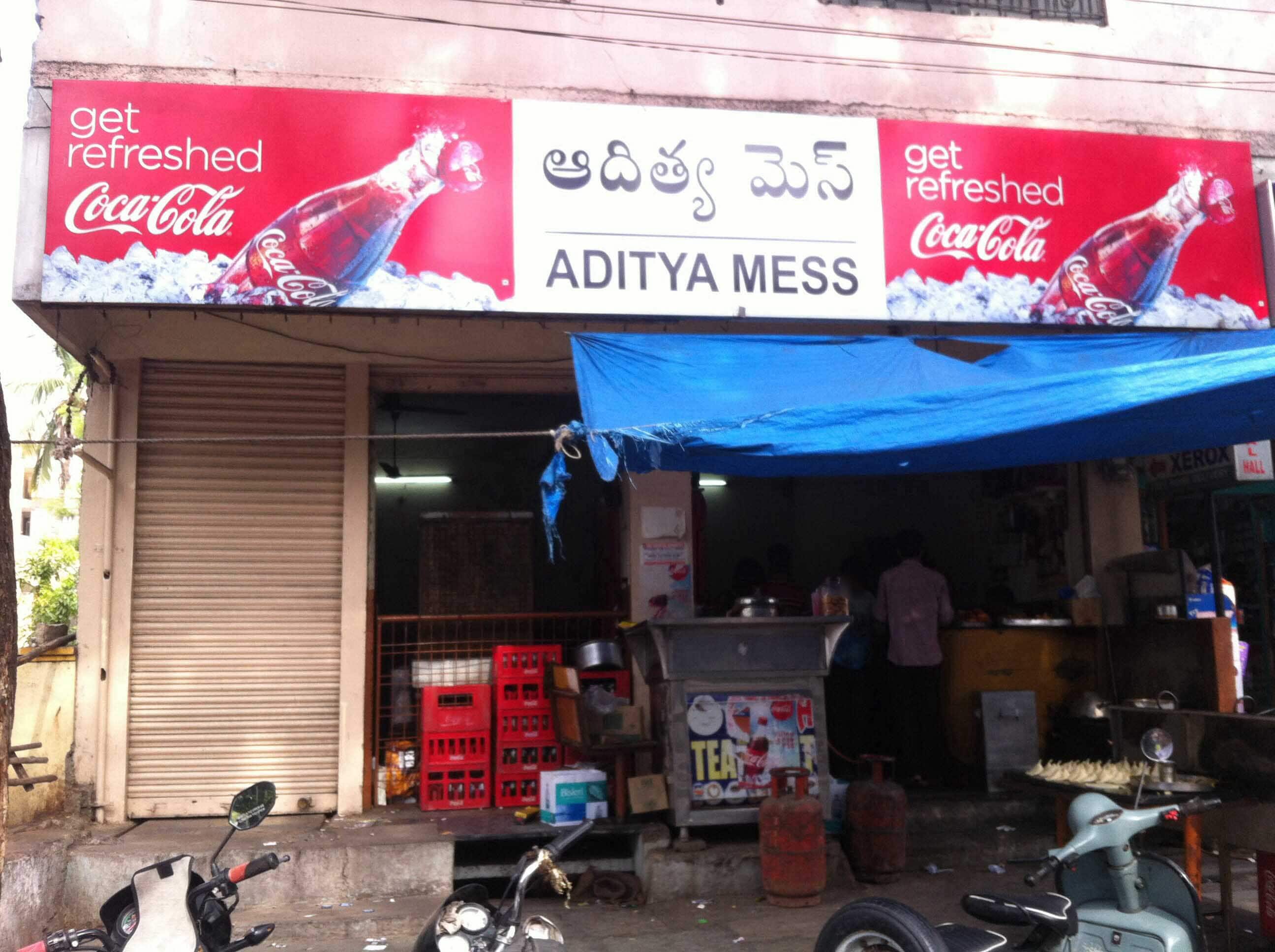 Menu of Adithya Mess, Mehdipatnam, Hyderabad