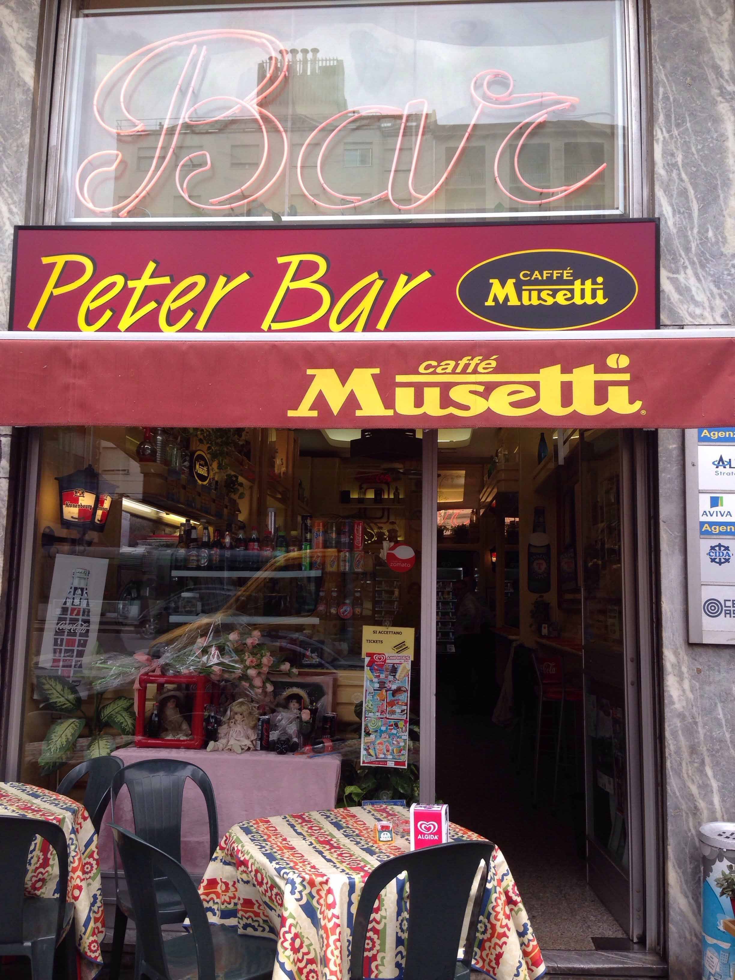 Menu of Peter Bar, Missori - Colonne, Milano