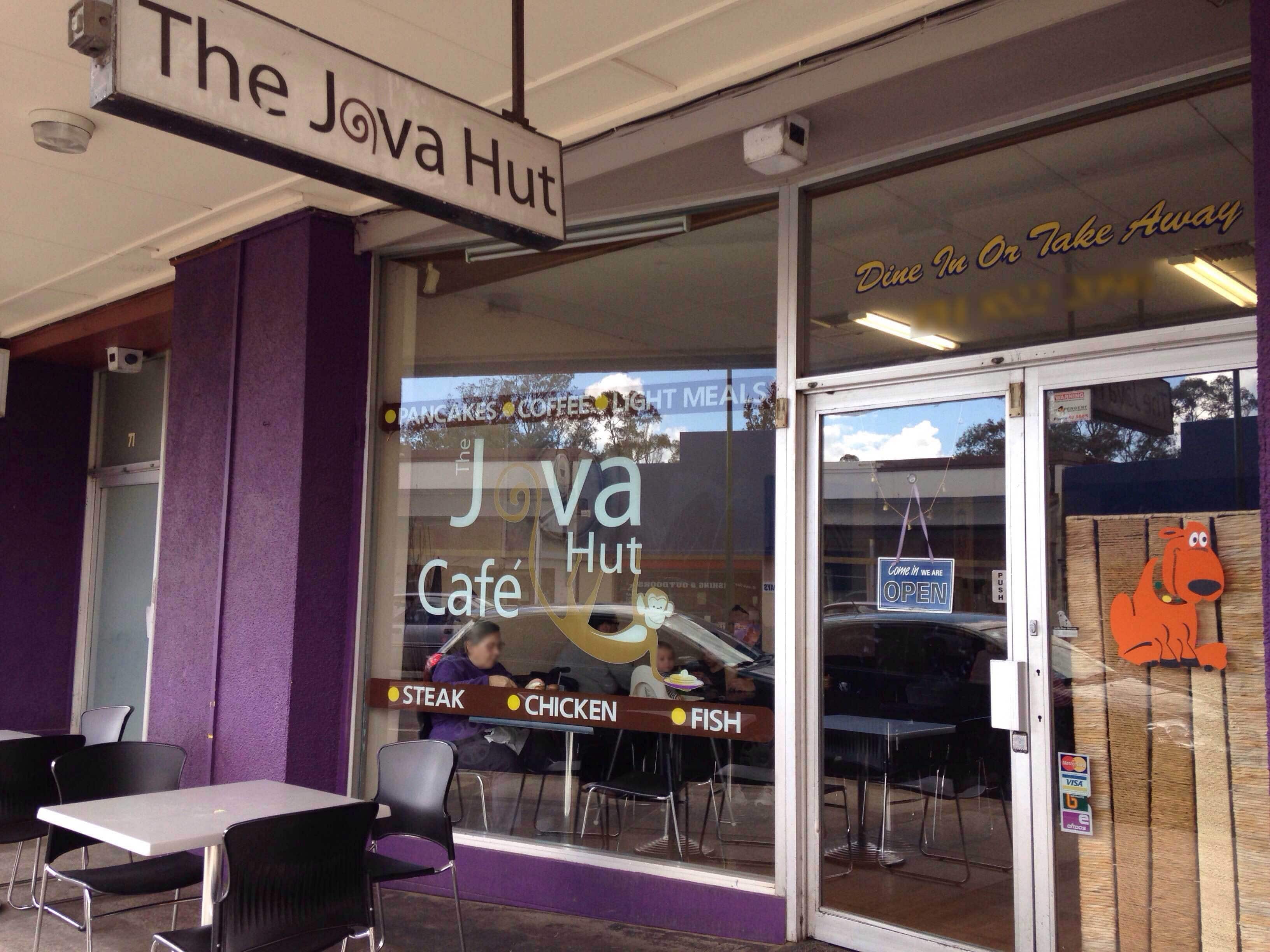 Menu of The Java Hut, Gawler, Adelaide