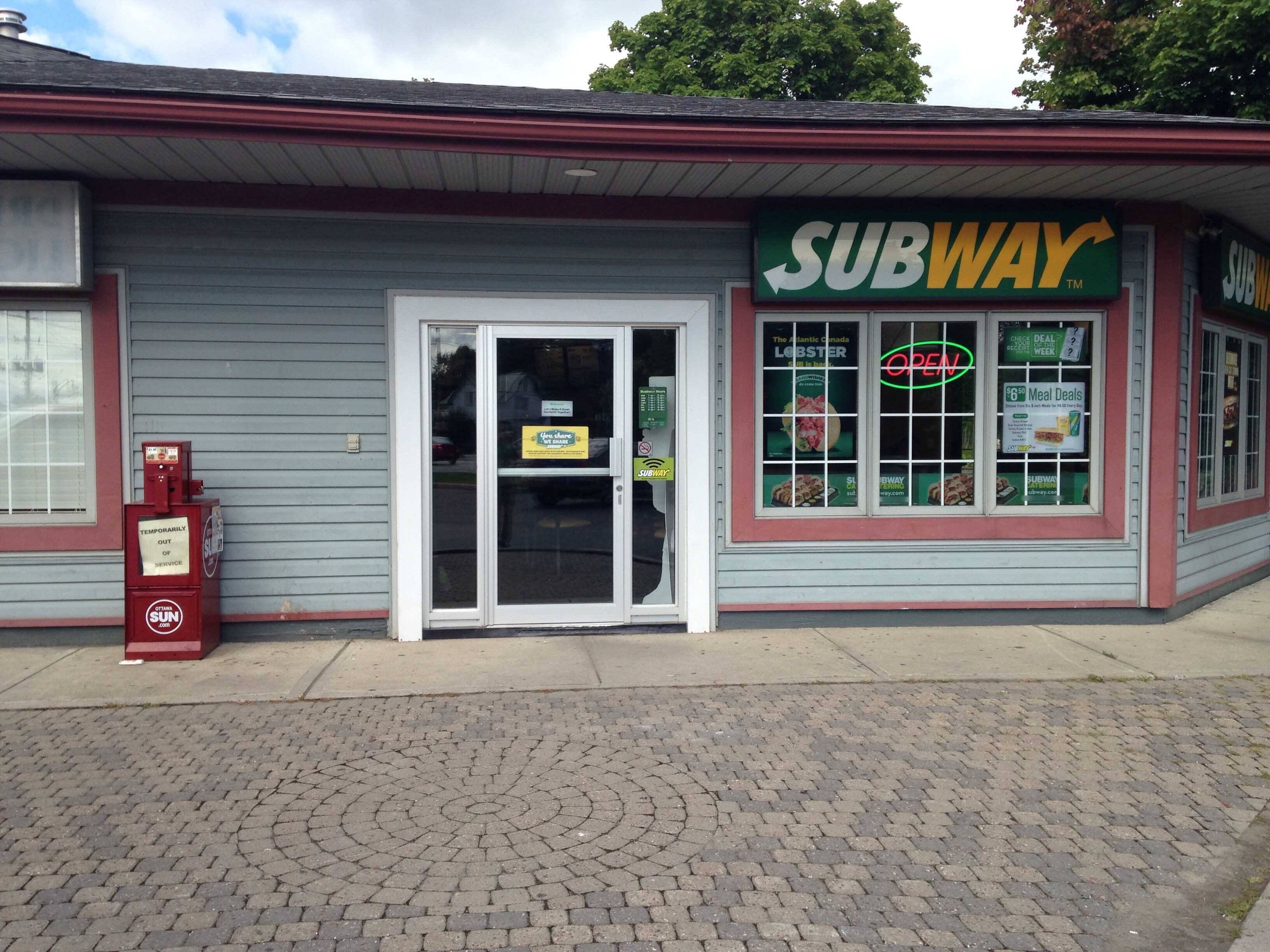 Subway Menu, Menu for Subway, Carleton Place, Ottawa