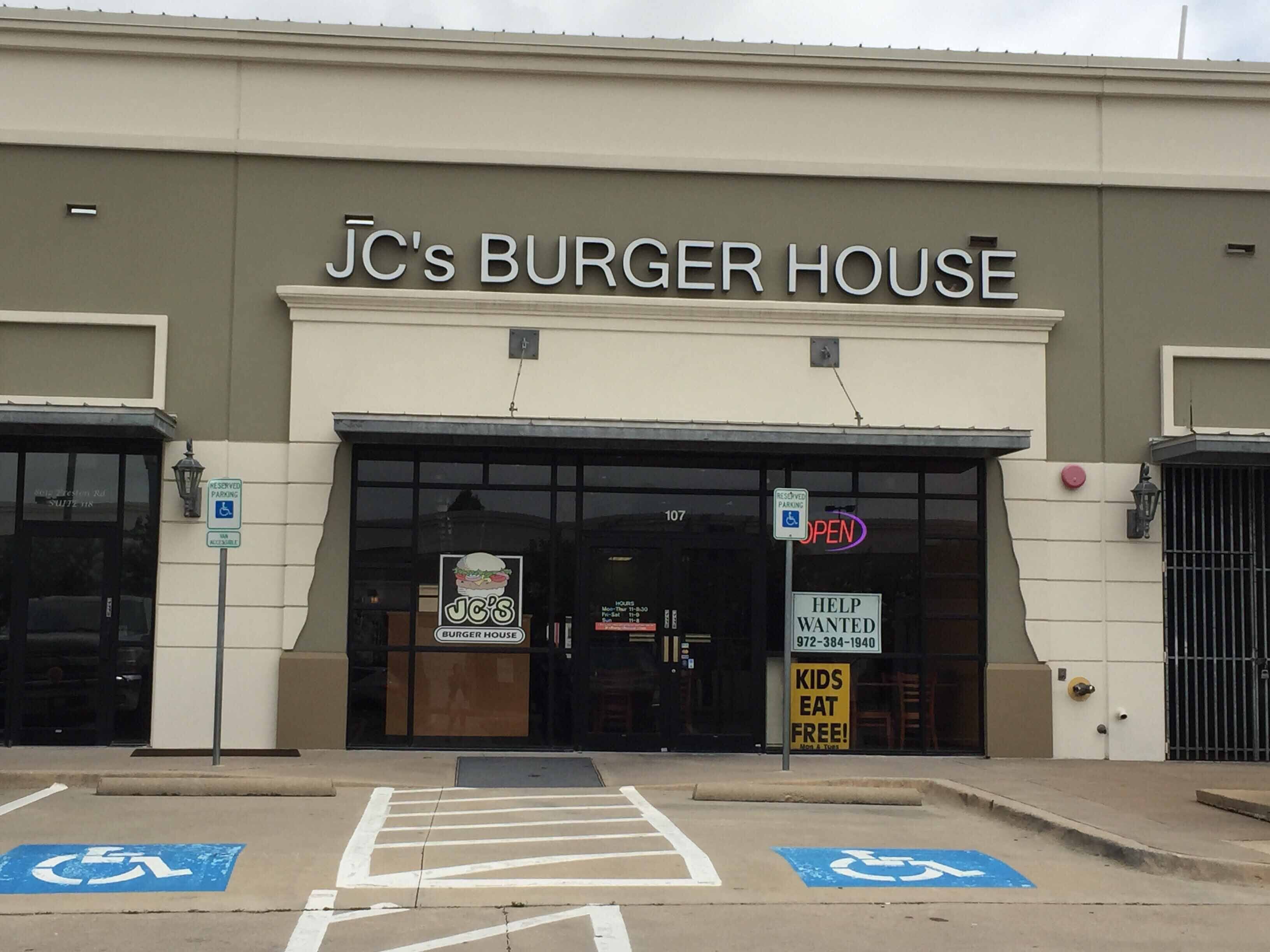 Menu of JC's Burger House, Frisco, Frisco