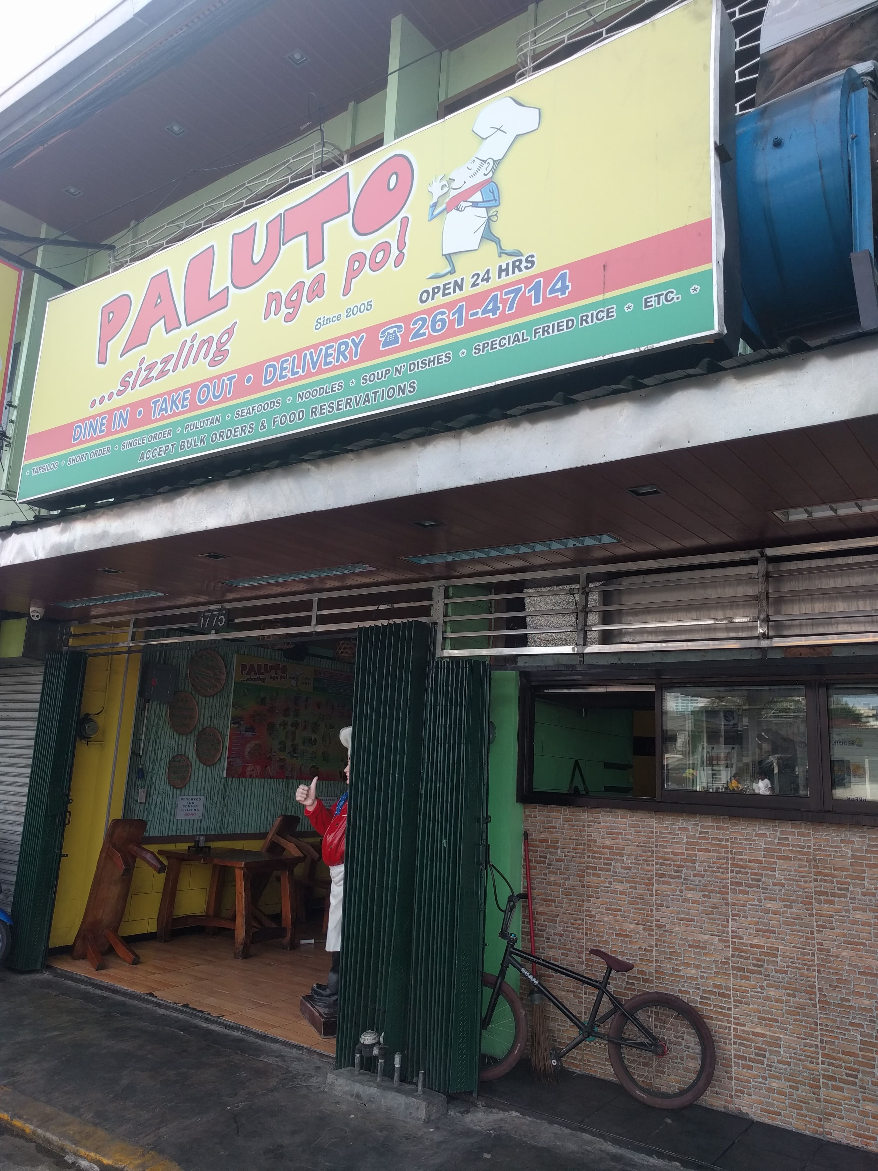 Menu of Paluto Nga Po!...Sizzling, Tondo, Manila