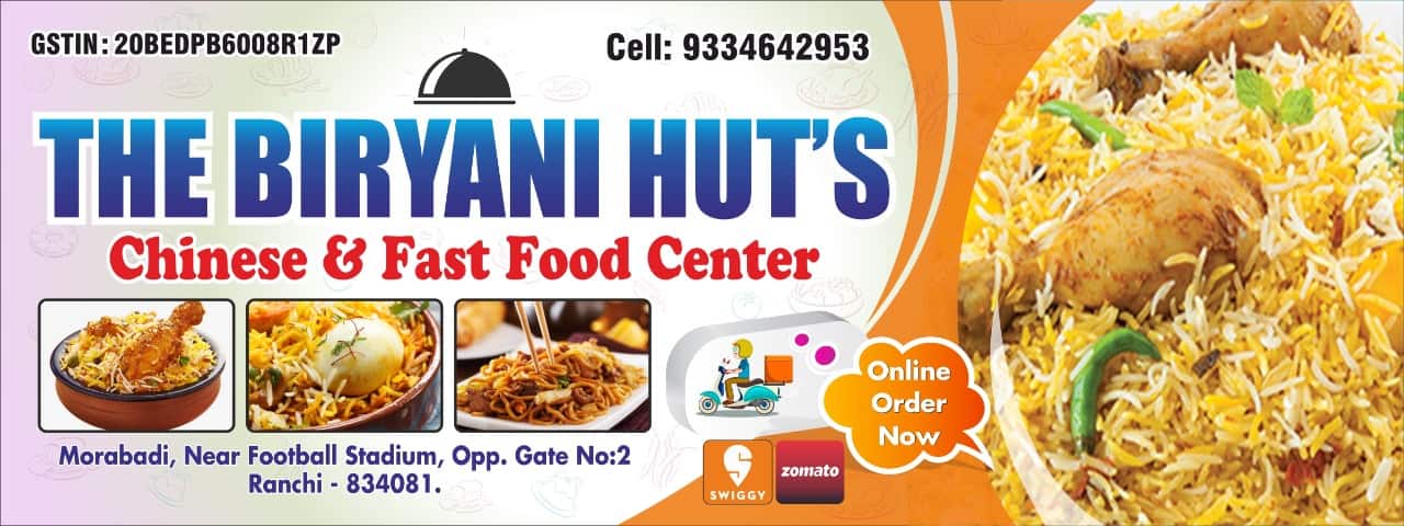Menu of The Biryani Hut, Morabadi, Ranchi