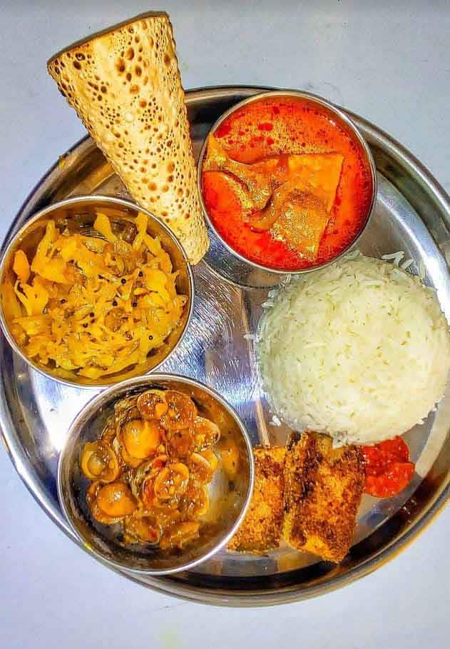 Menu of D'Mello's Goan Fast Food, Anjuna, Goa