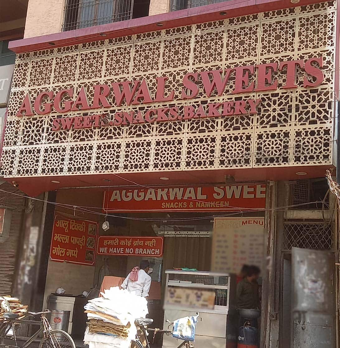 Menu of Aggarwal Sweets, Zakir Nagar, New Delhi