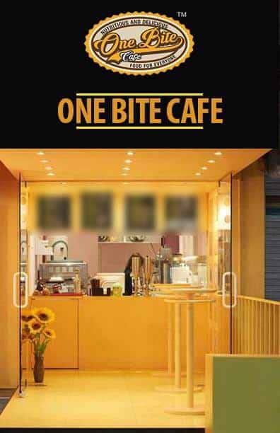 Menu of One Bite Cafe, Kaggadasapura, Bangalore