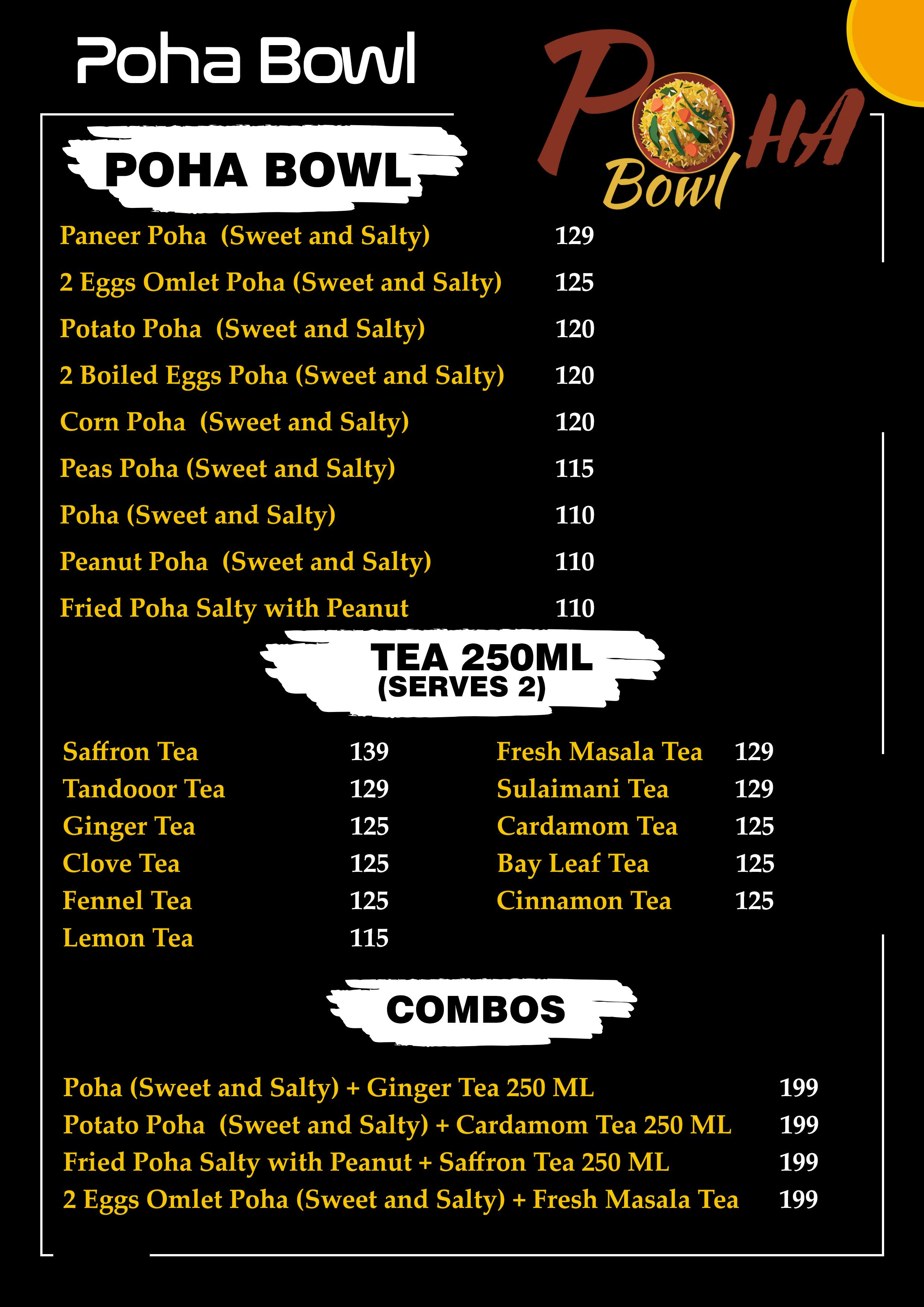 Poha Bowl, HSR order online - Zomato