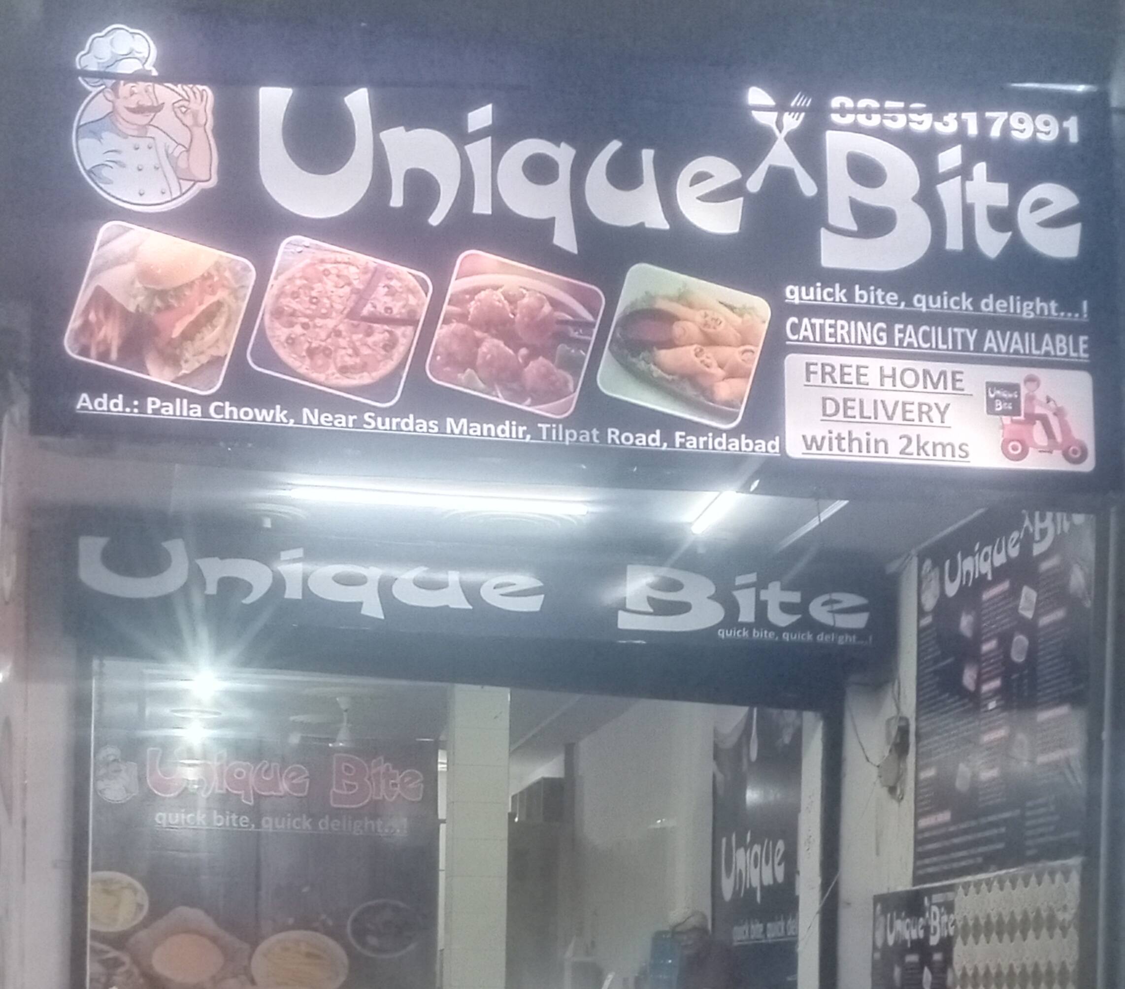 Menu of Unique Bite, Sector 91, Faridabad
