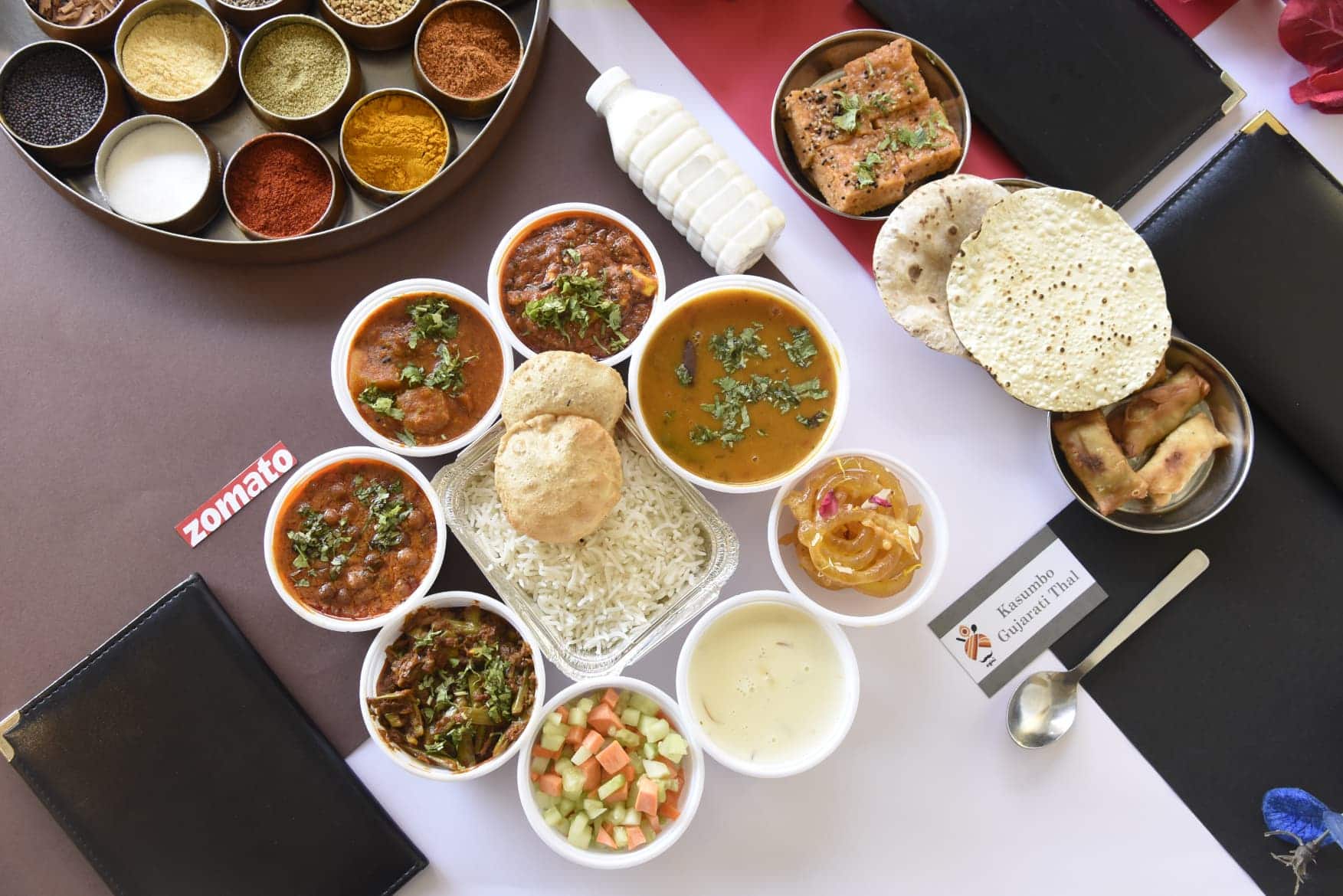 Kasumbo Gujarati Thal, Tragad, Ahmedabad | Zomato