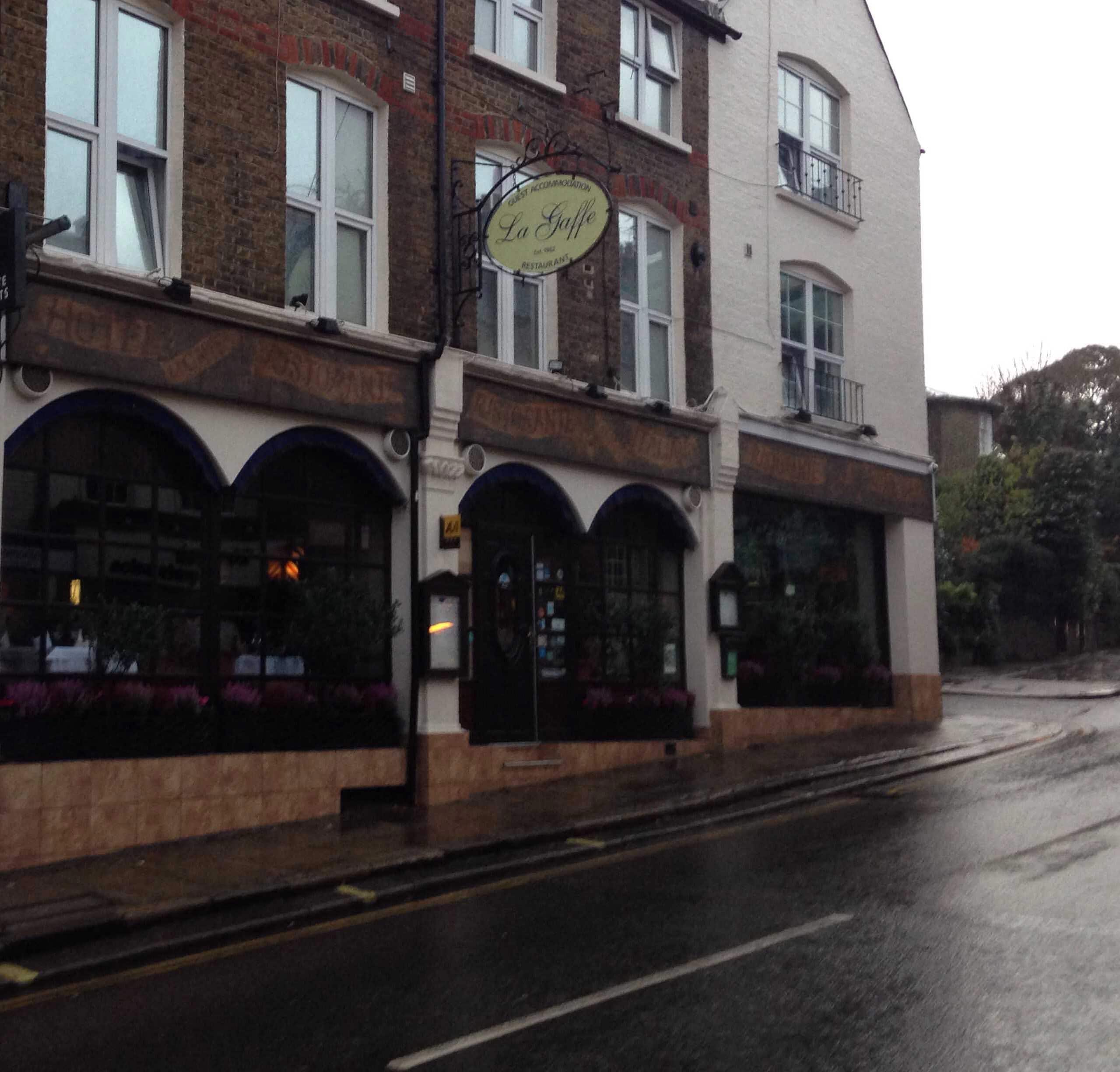 Menu of La Gaffe, Heath Street, Hampstead, London