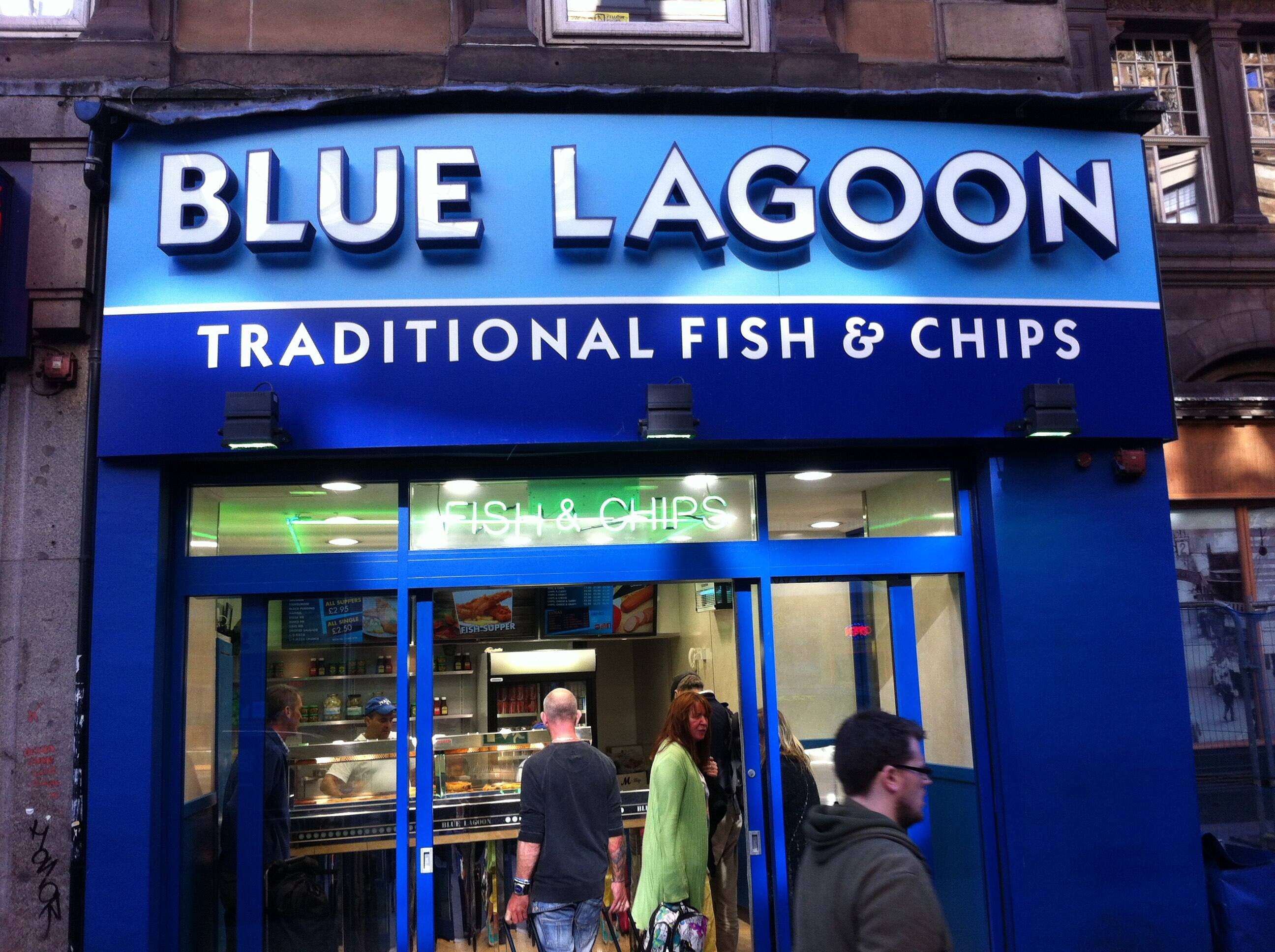 Blue Lagoon Menu, Menu for Blue Lagoon, City Centre, Glasgow