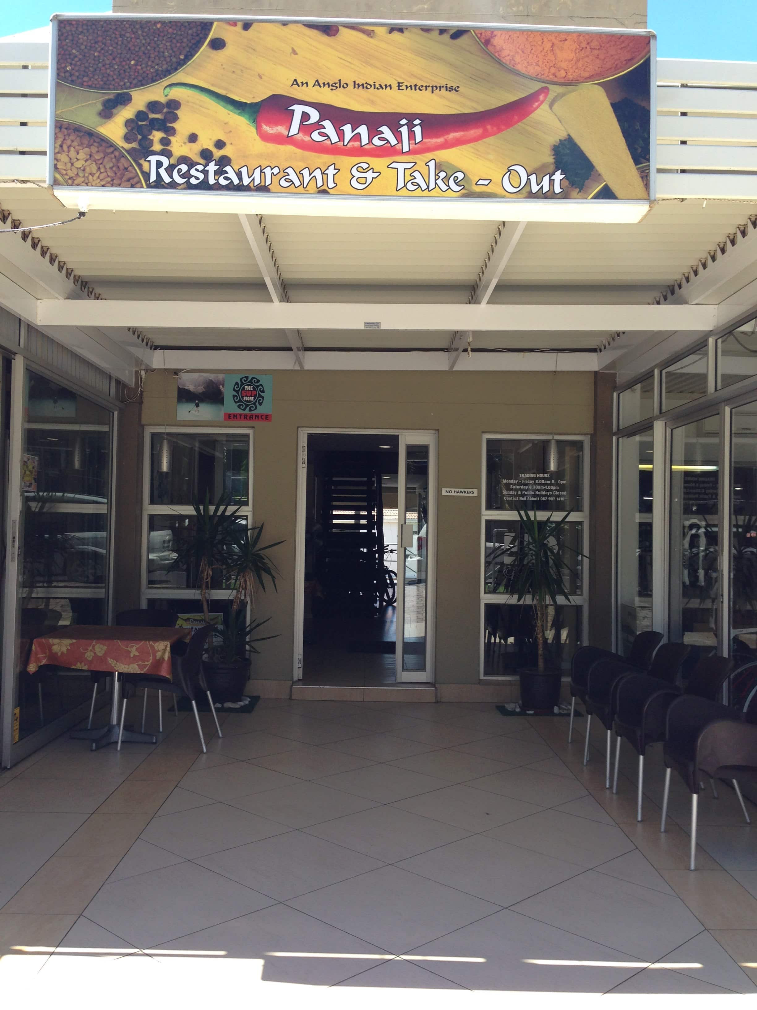 Menu Of Panaji Restaurant Broadway Durban