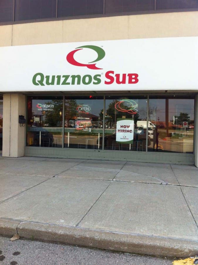 Quiznos Menu, Menu for Quiznos, Mississauga, Toronto - Urbanspoon/Zomato
