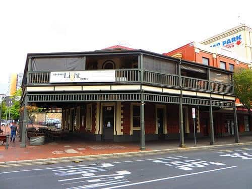 Menu of Colonel Light Hotel, City Centre, Adelaide