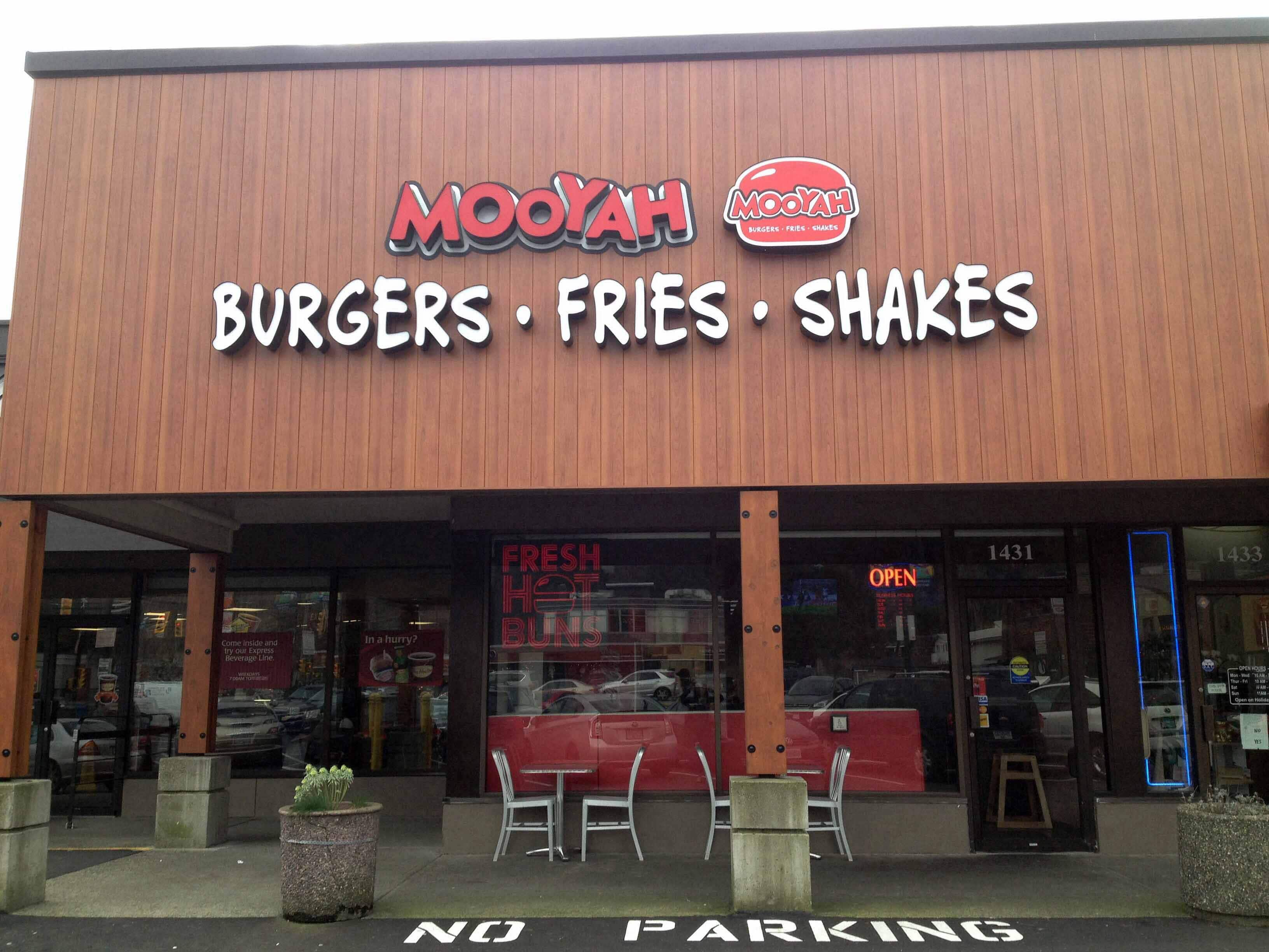 Mooyah Burgers, Fries & Shakes Menu