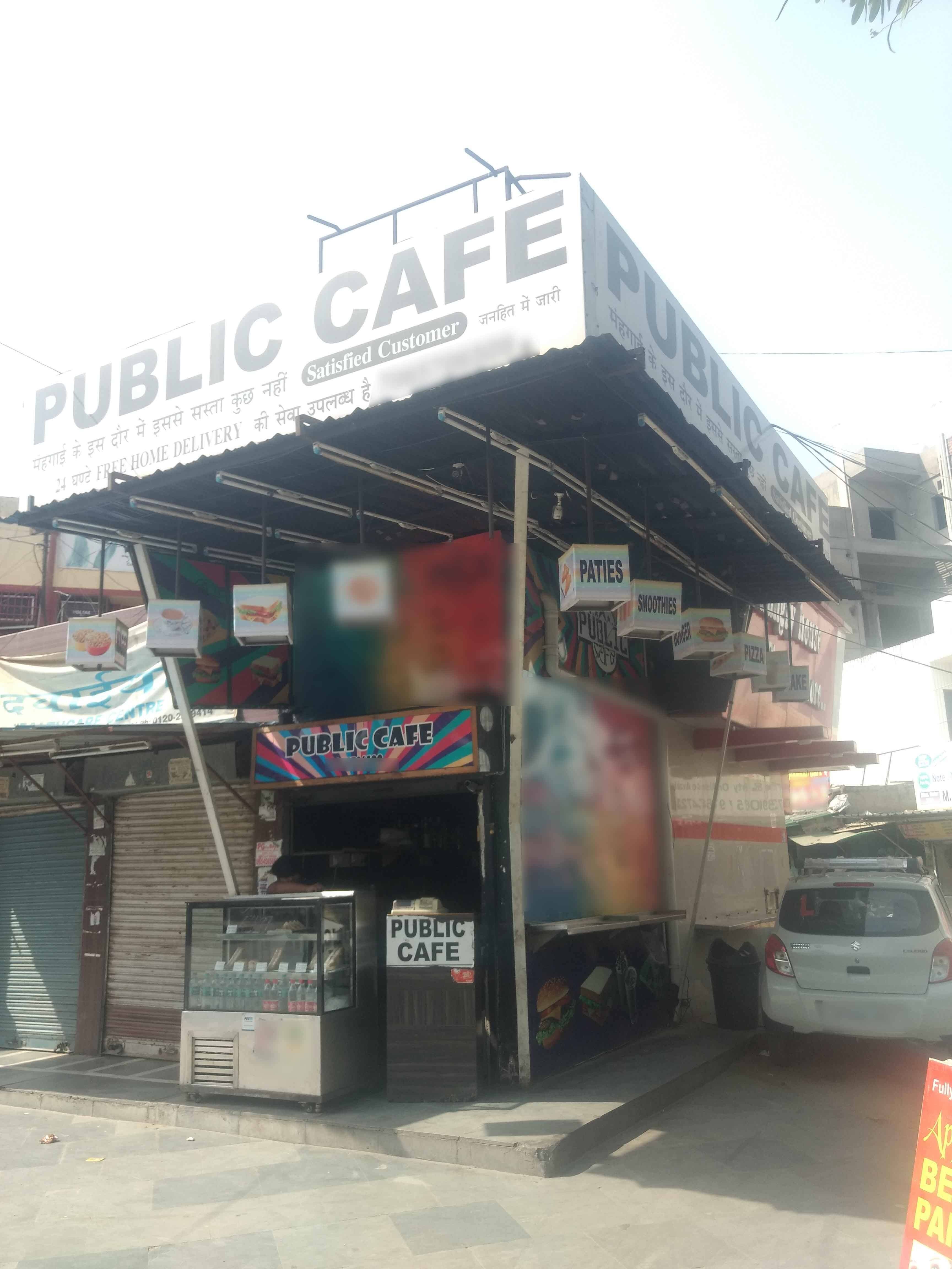 Menu of Public Cafe, Sector 27, Noida