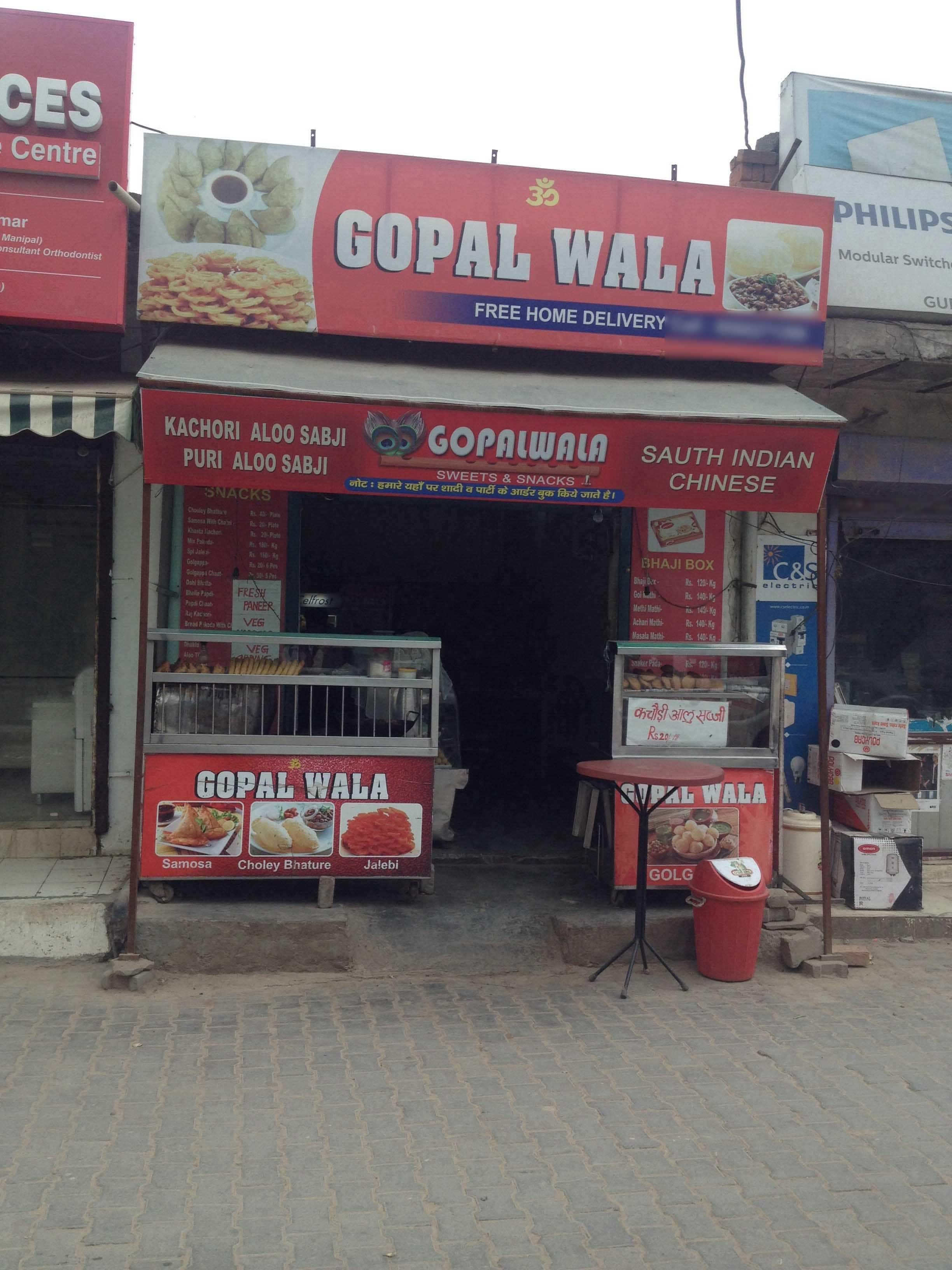 Menu of Gopal Wala, Sadar Bazar, Gurgaon