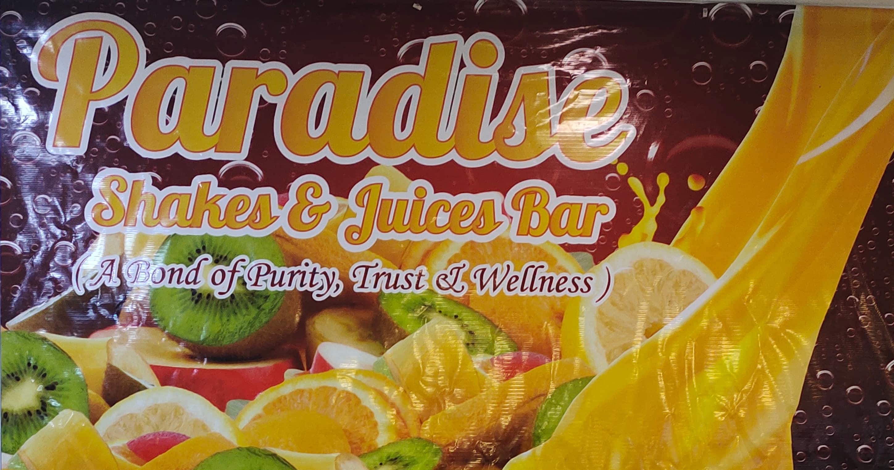 Menu of Paradise Shakes & Juices, Mayur Vihar Phase 1, New Delhi
