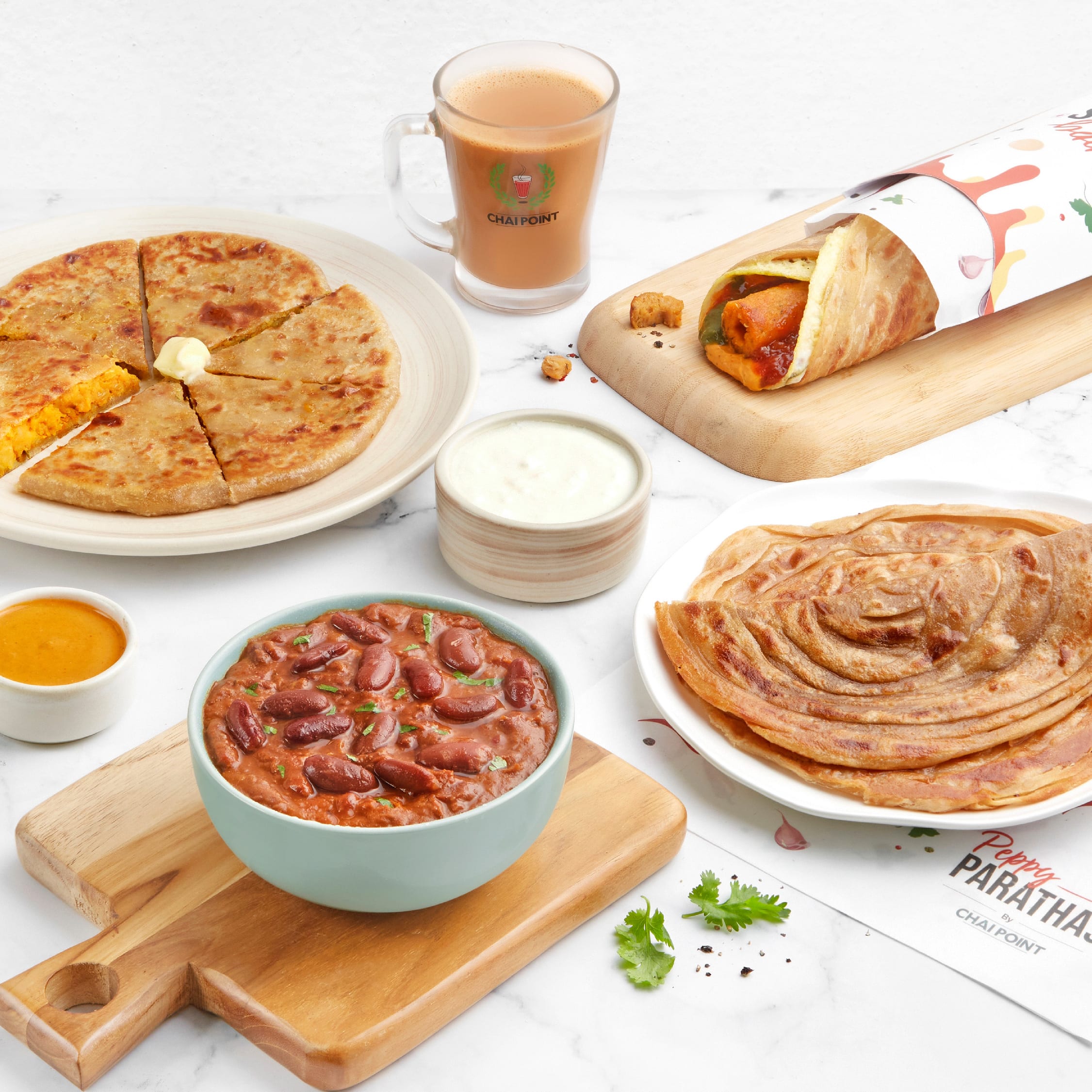 Peppy Parathas & Rolls by Chai Point, Indiranagar order online - Zomato