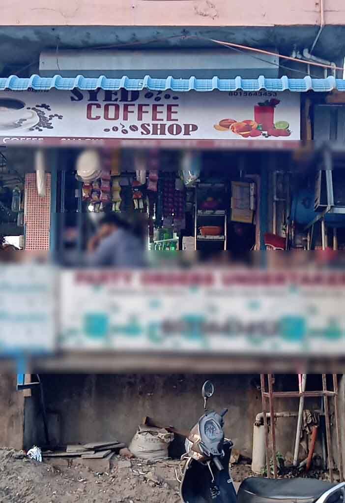 Menu of Syed Coffee Shop, Arumbakkam, Chennai