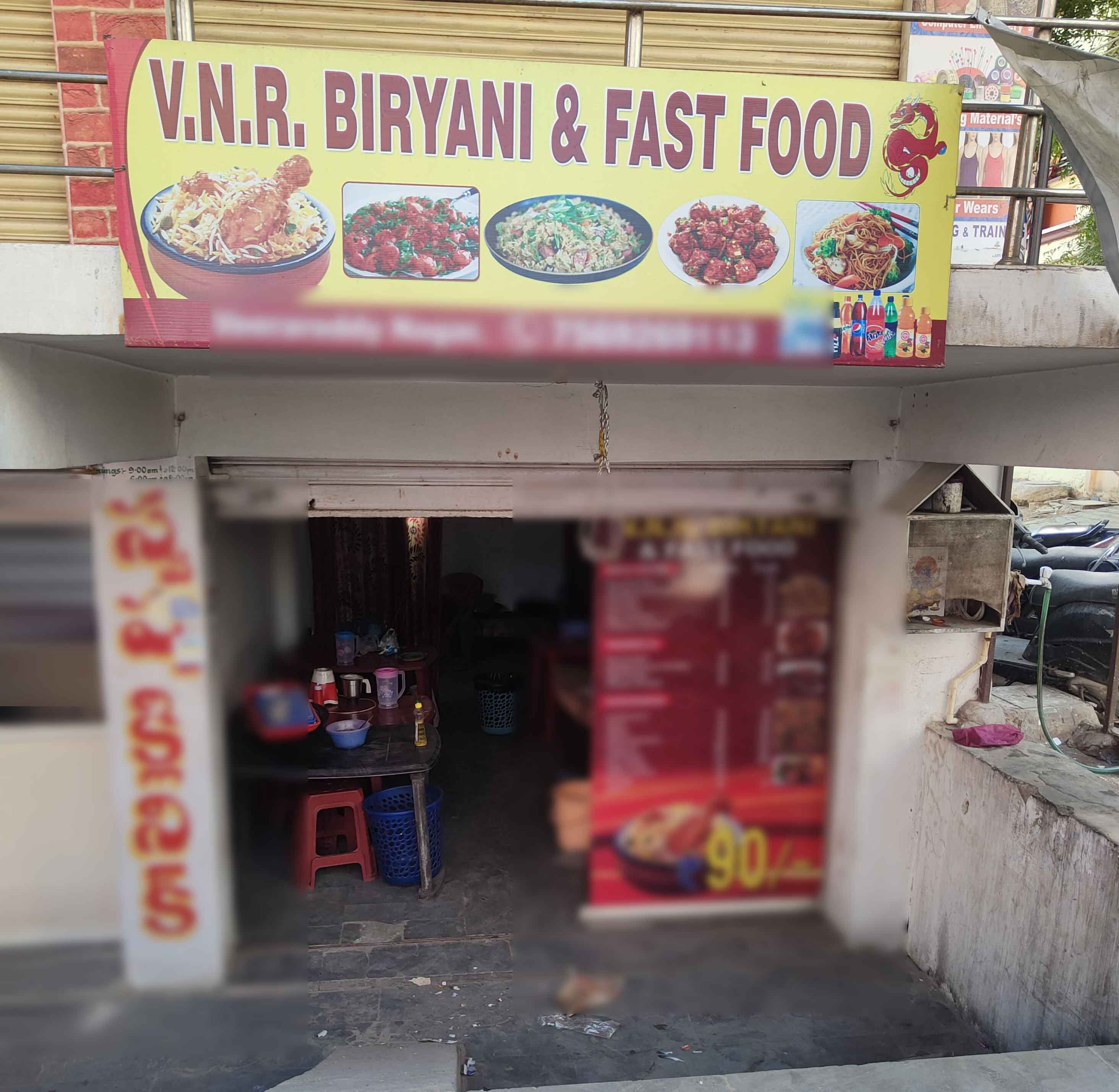 Menu of VNR Biryani & Fast Food, Boduppal, Hyderabad