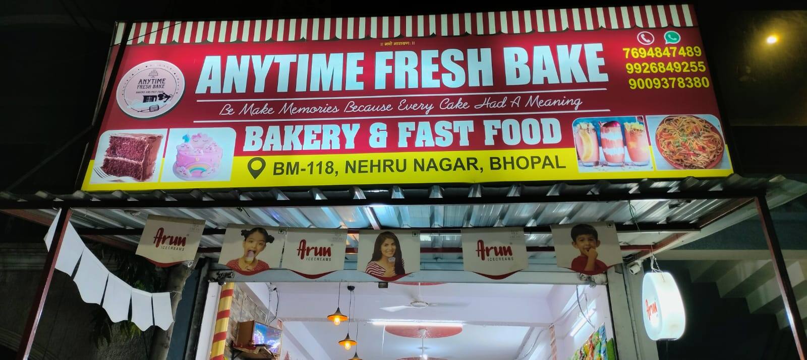 Menu of Anytime Fresh Bake, TT Nagar, Bhopal