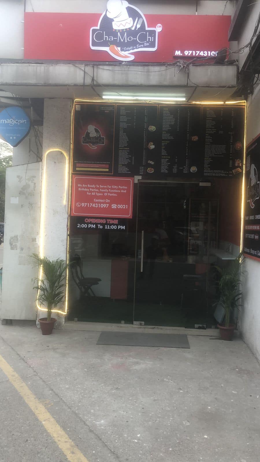 Menu of Cha-Mo-Chi, Eco Village 2, Noida