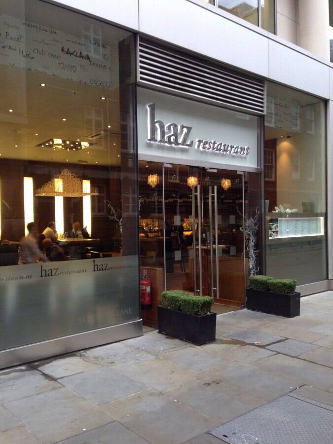 Haz Menu, Menu for Haz, City of London, London - Zomato UK